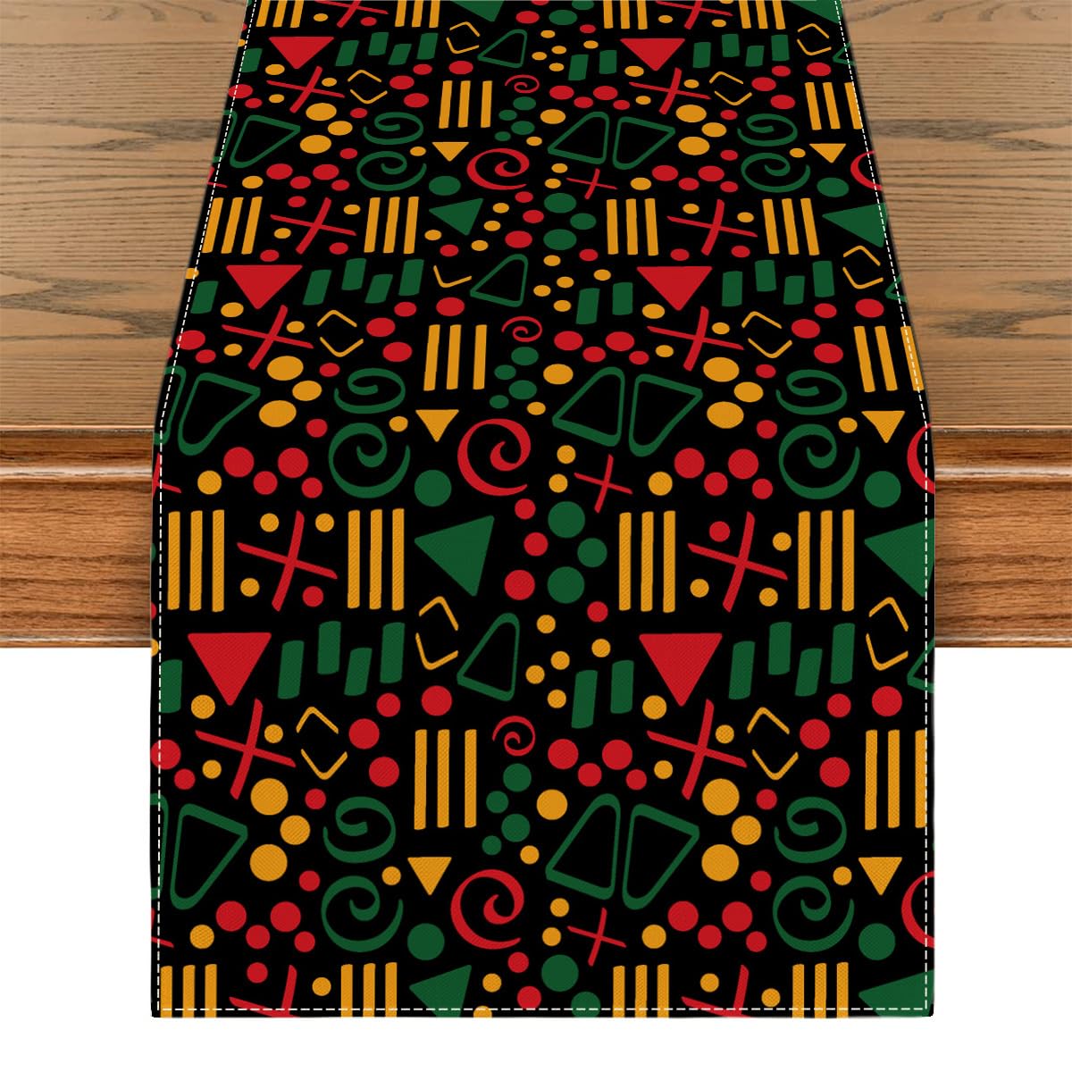 Amazon.com: Linen Juneteenth Decorations Juneteenth Table Runner ...