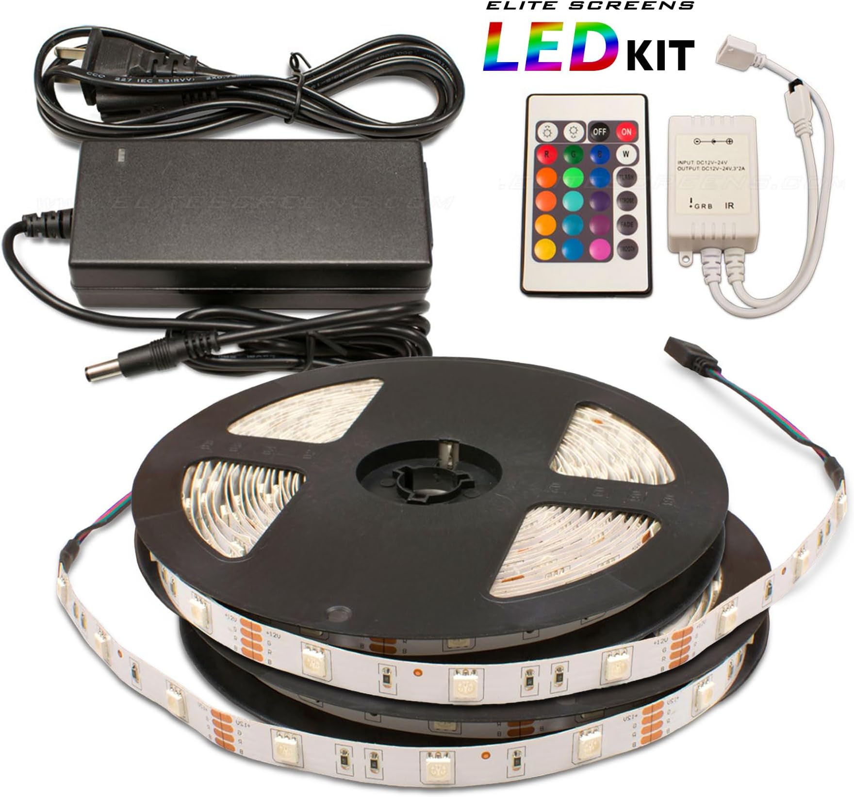 Amazon.com: Elite Screens Projector Projection Screen LED KIT Strip ...