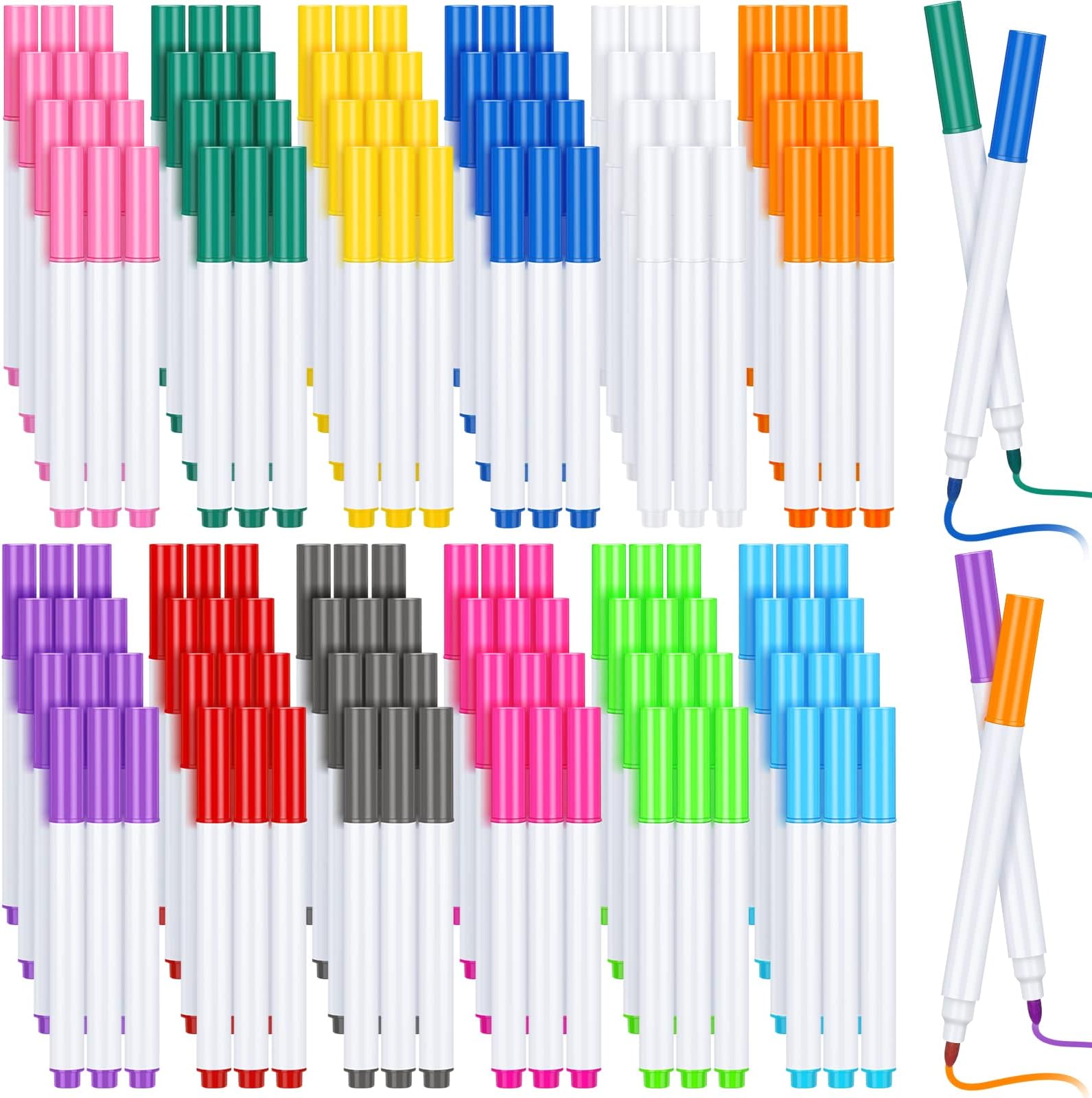 Amazon.com : Patelai 120 Pcs Liquid Chalk Markers 12 Colors Dust Free ...
