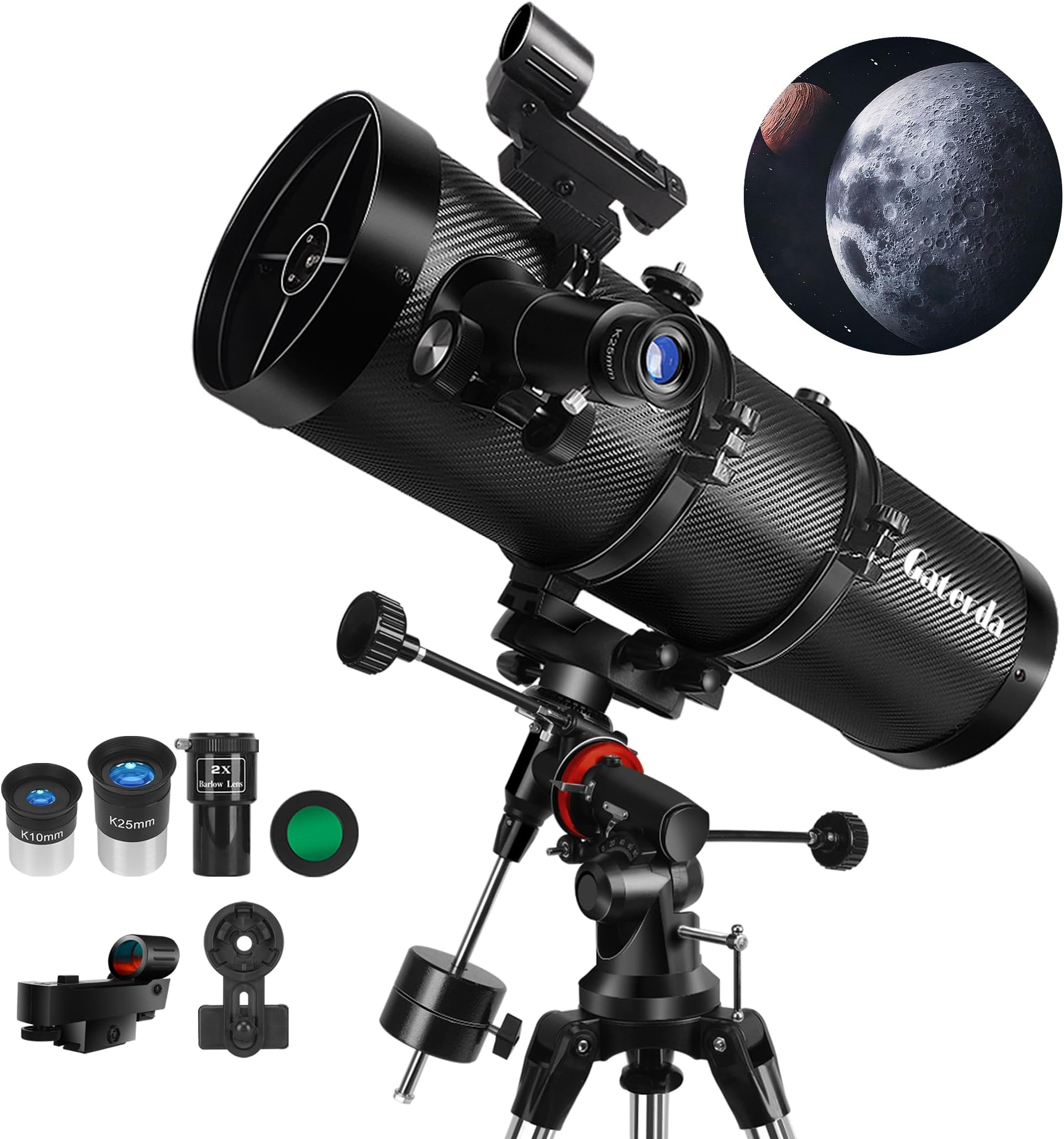 Amazon.com : Telescope 150EQ Reflector Telescope for Adults Astronomy ...