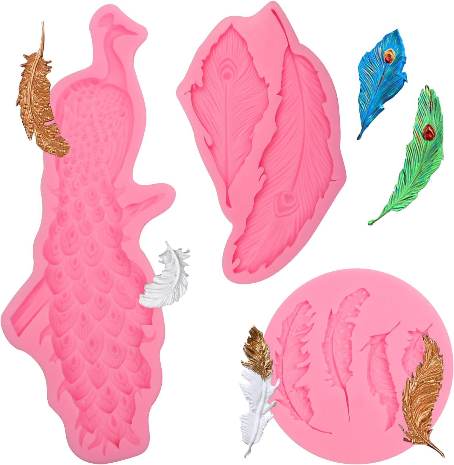 Amazon.com: Deer Molds Chocolate Silicone, 3 Packs Sika Deer Rabbit ...