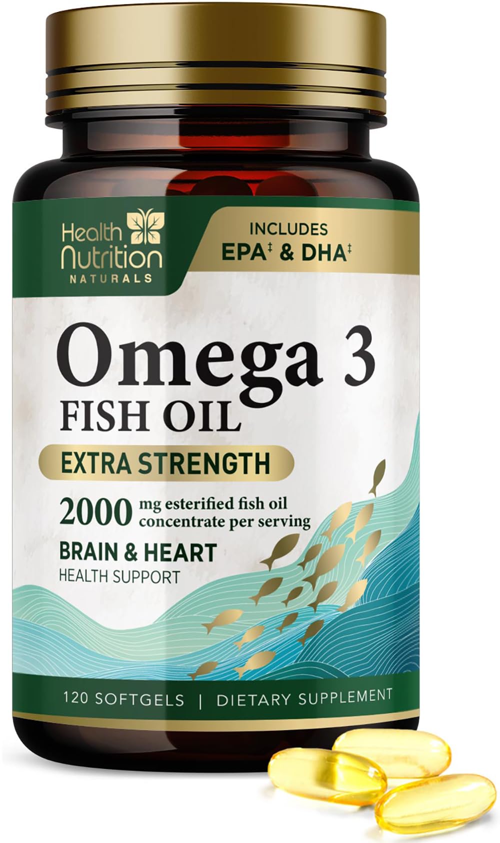 Amazon.com: Omega 3 Fish Oil 2000mg Triple Strength Rapid Release ...