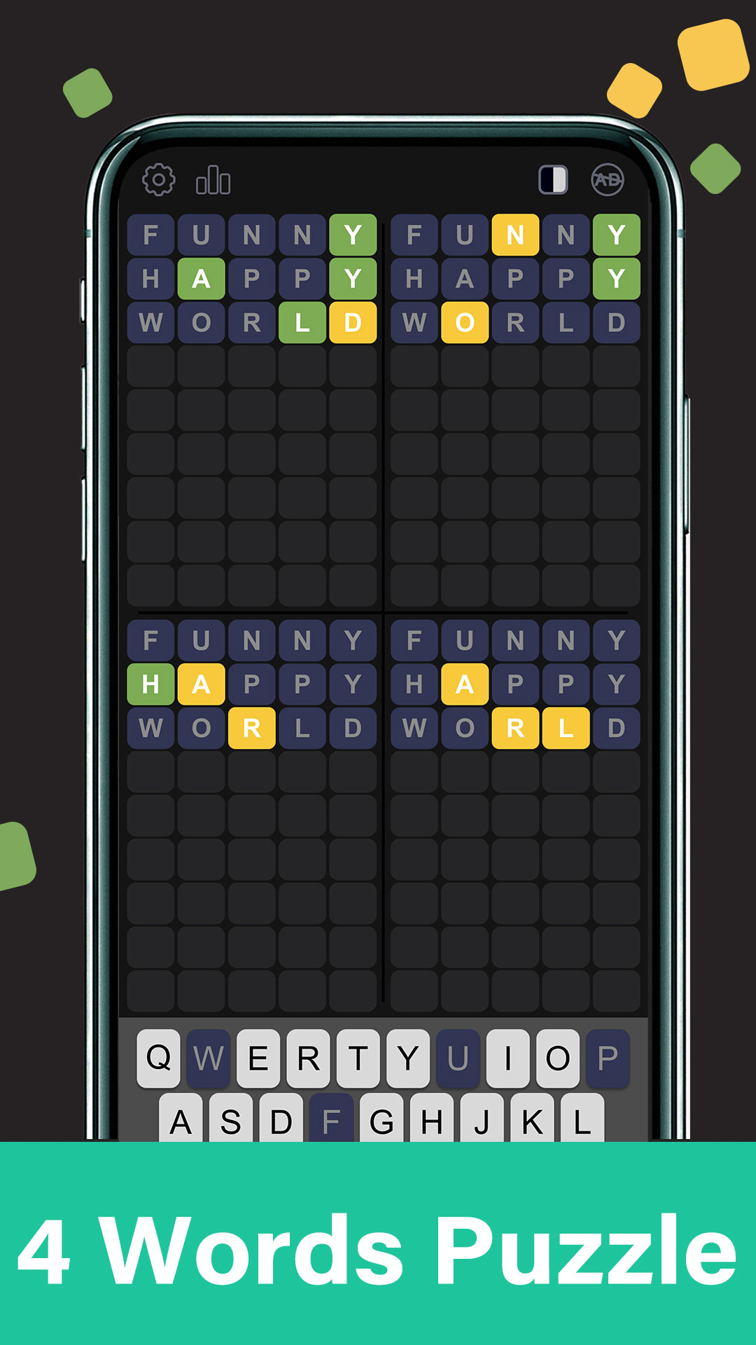 Quorde: 5-Letter Daily Word Puzzle and 4x unlimited Worde Challenge ...