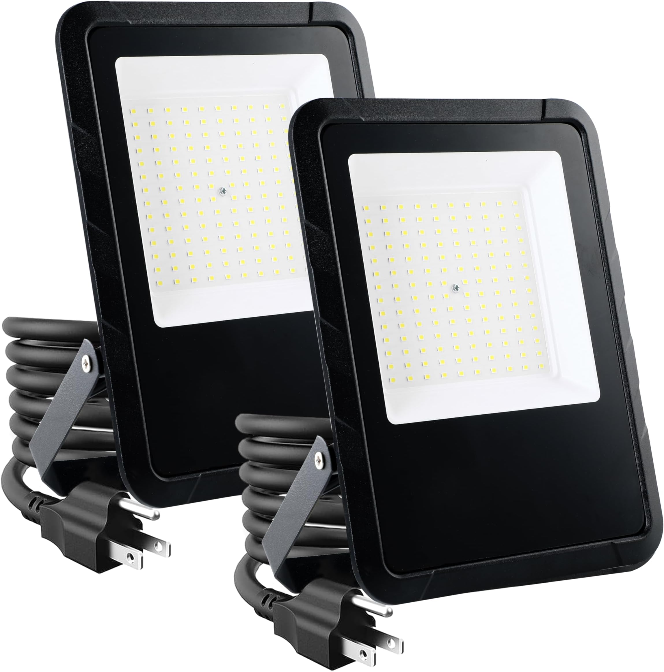 Simple Deluxe 2 Pack LED Flood Lights Outdoor, 100W 10000LM Super ...