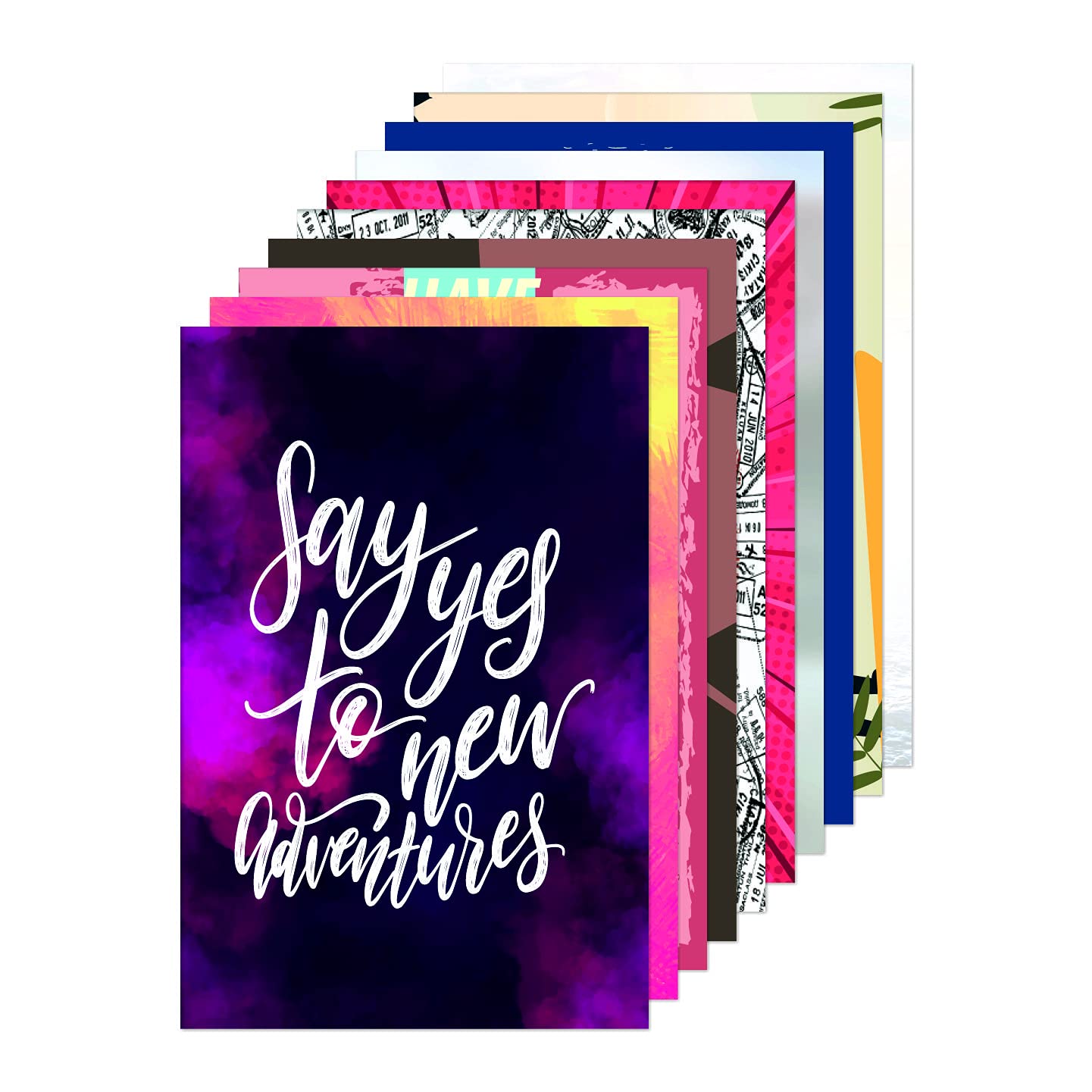 PRINTELLIGENT Quote and motivational poster set of 10 size (45 cm x 30 ...