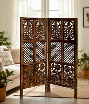 THEHEARTWILL Wooden Partition Wall Divider