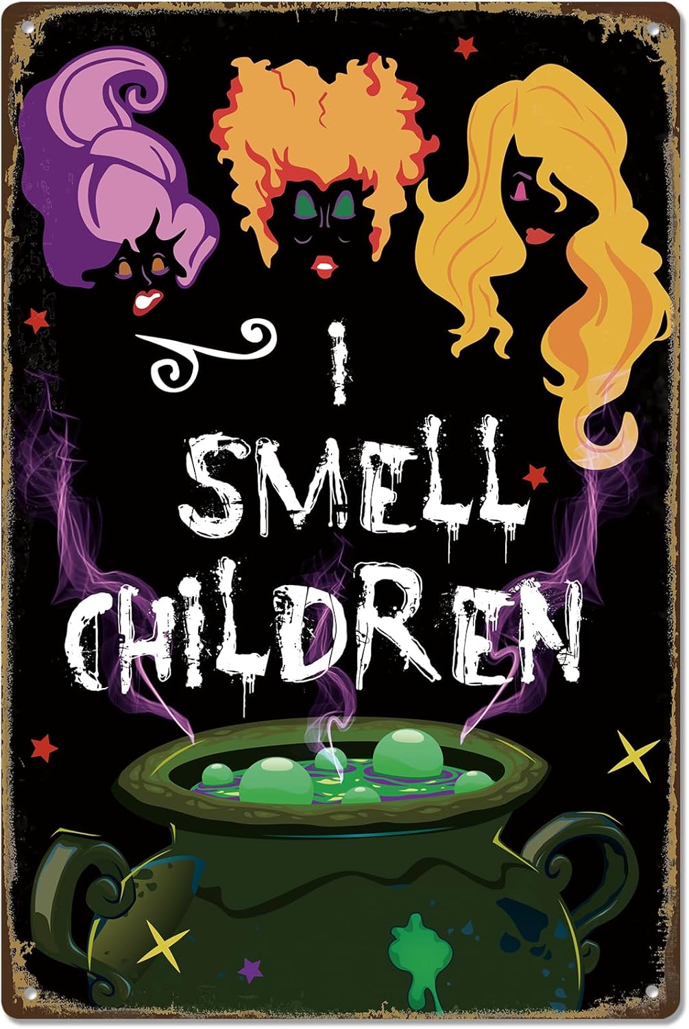 Amazon.com: I Smell Children Witch Decor Halloween Tin Sign Hocus Pocus ...