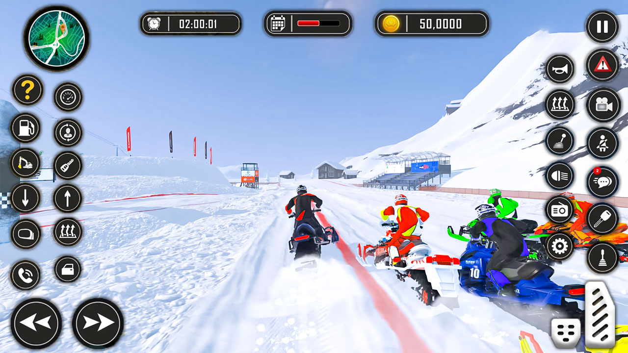 Snow Bike Championship Offroad Motorcycle Games: Snowmobile Bike Stunt ...