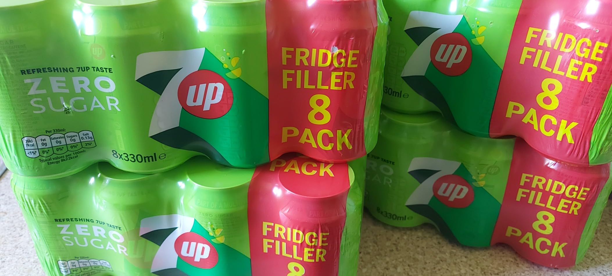 7UP Zero Sugar Lemon & Lime Cans 8 x 330ml : Amazon.co.uk: Grocery