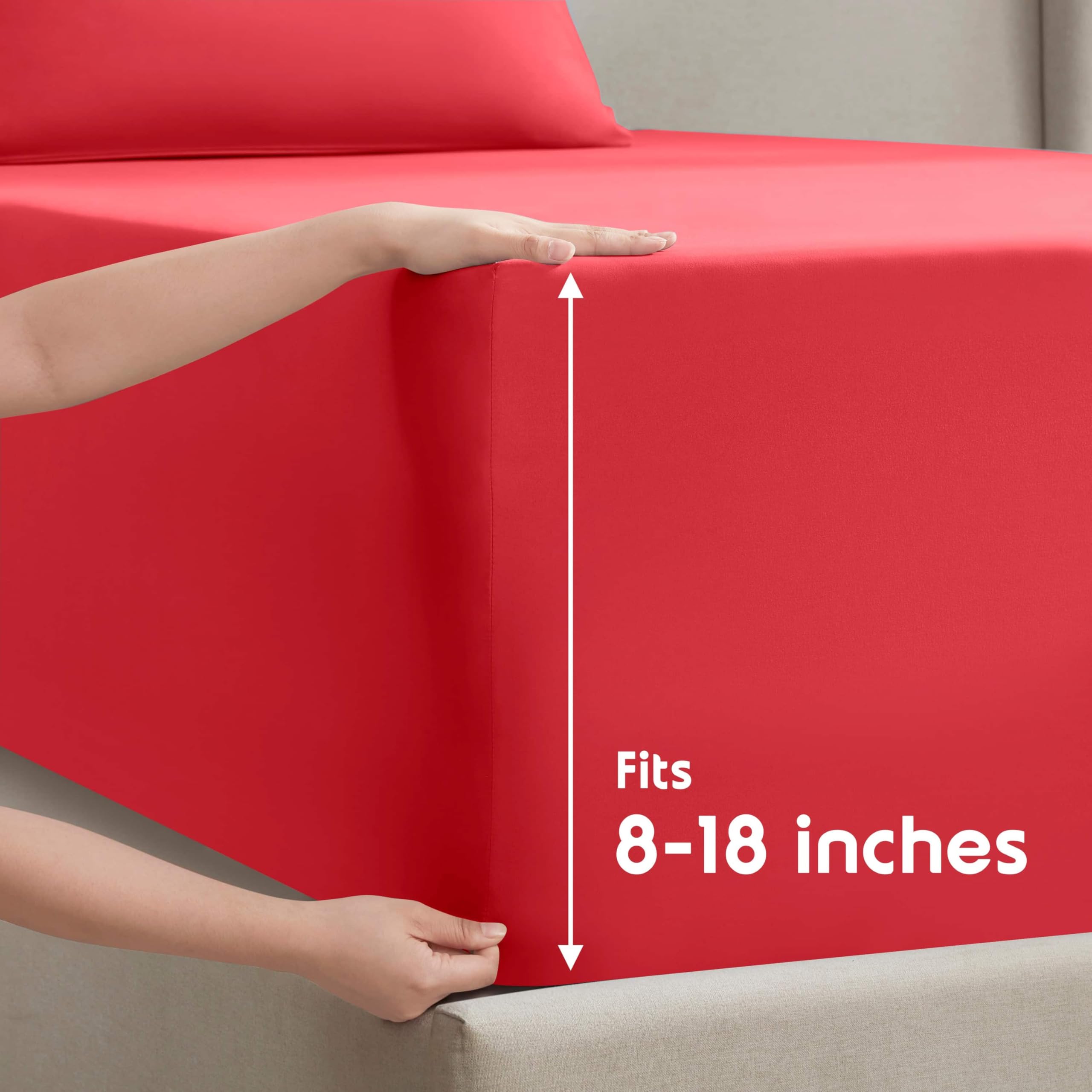 Snapklik.com : Nestl Full XL Sheet Set - Luxury 1800 Ultra-Soft ...