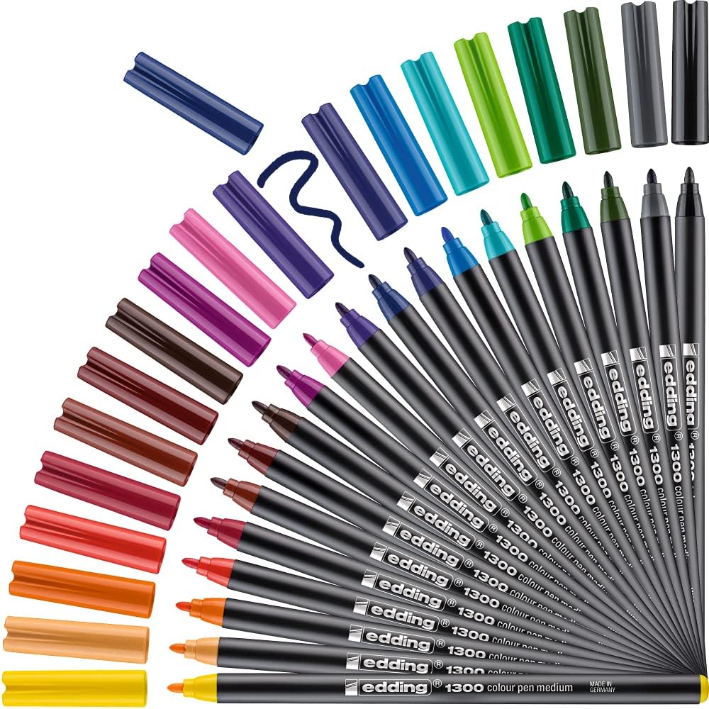 edding 1340 Pinselstift - rot - 1 Stift - flexible Pinselspitze ...