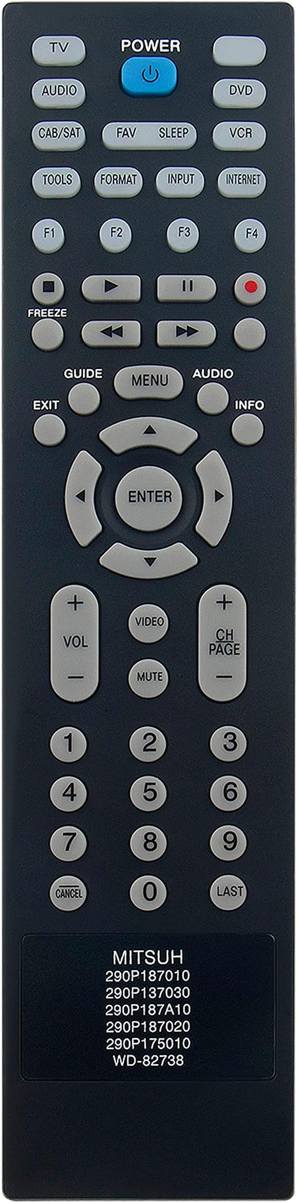 Amazon.com: Universal Replacement Remote Control for Mitsubishi 3D DLP ...