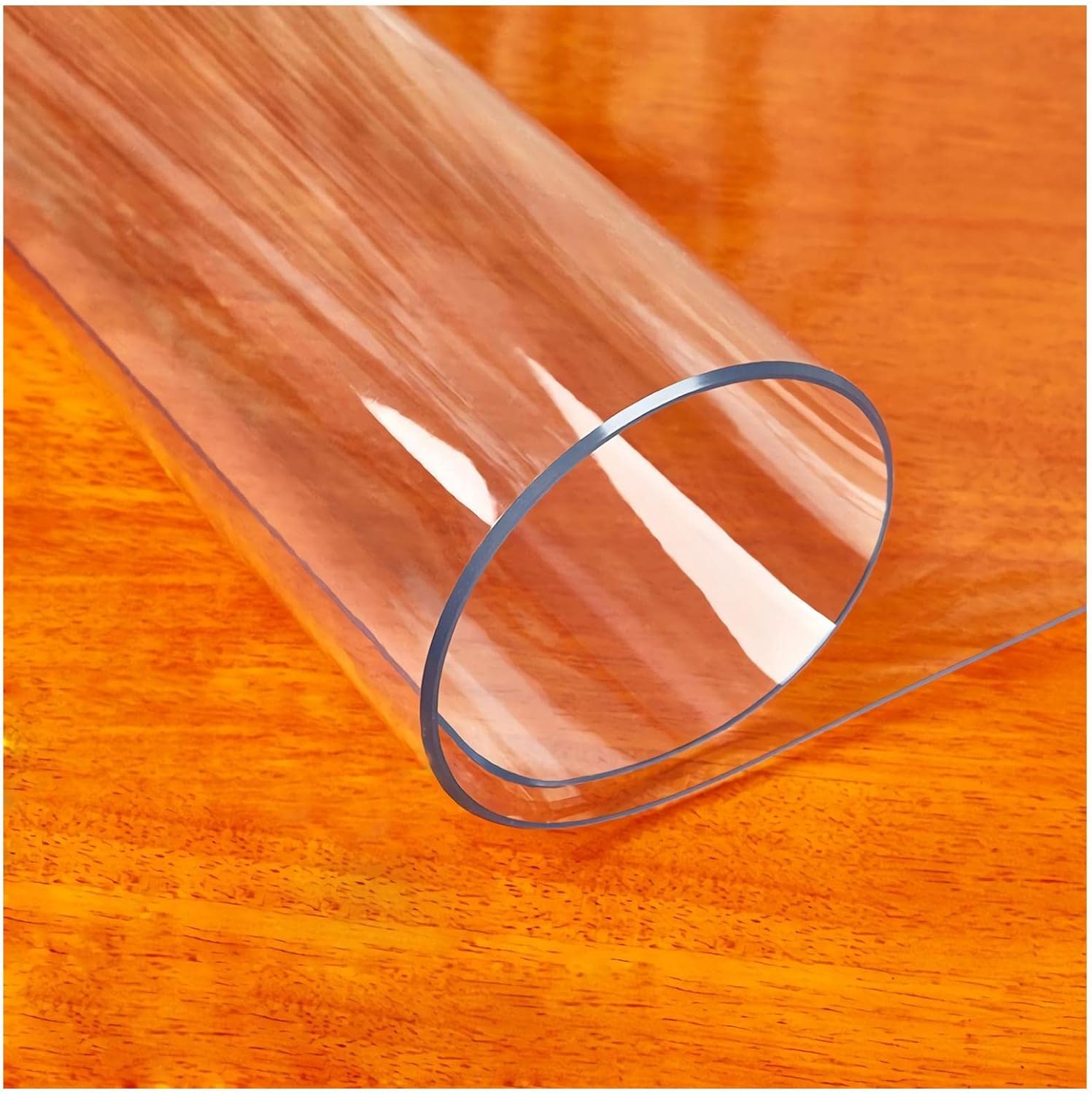 Nappe en PVC Transparent Film de Table Protection de Table, Imperméable ...