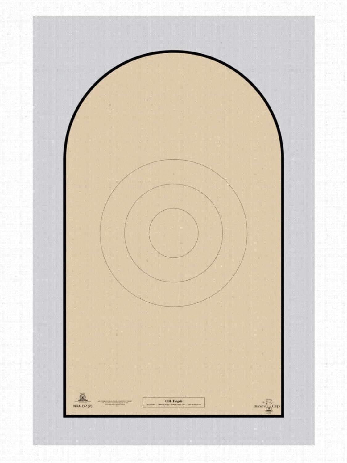 Amazon.com : Official NRA D-1 Shooting Target - Paper Target - NRA ...
