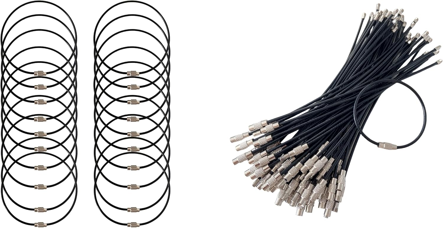 Amazon.com: 20 Pack Black 10 inch Rings and 50 Pack Black 6 inch Rings