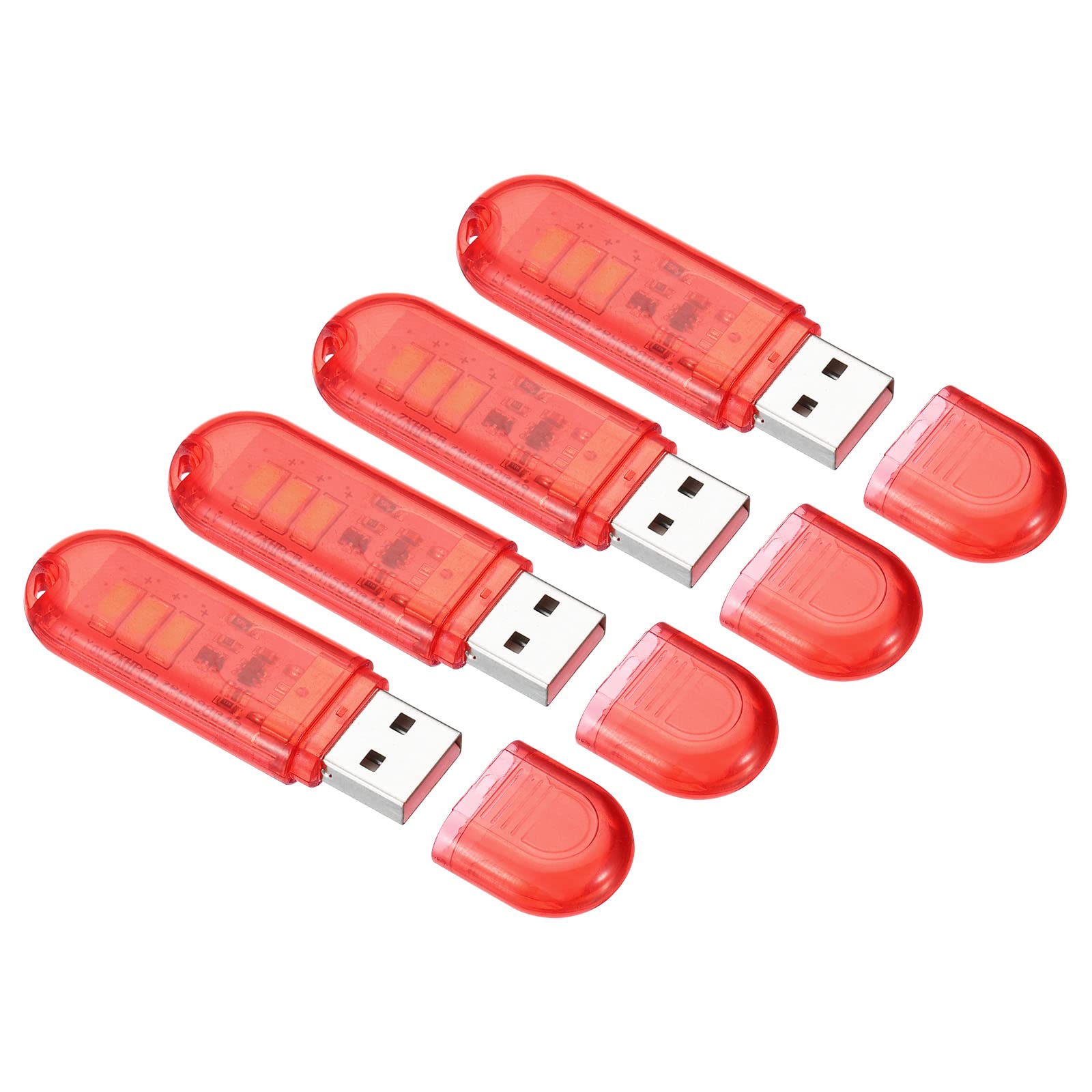 PATIKIL USB Night Light, 4 Pack Portable Plug-in Small LED Light Stick ...