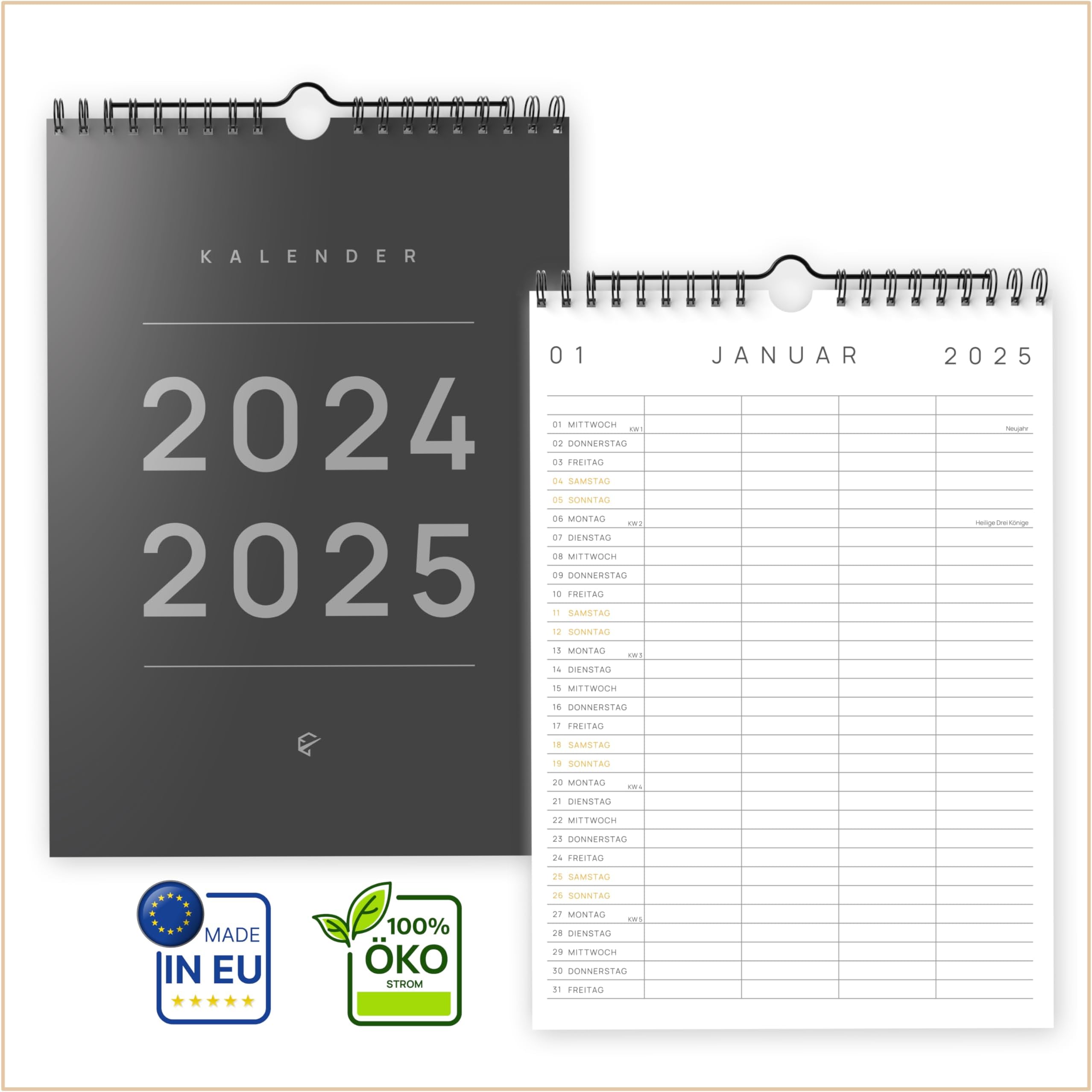 Familienplaner 2025 - Kalender 2025 Familienplaner von Janury bis ...