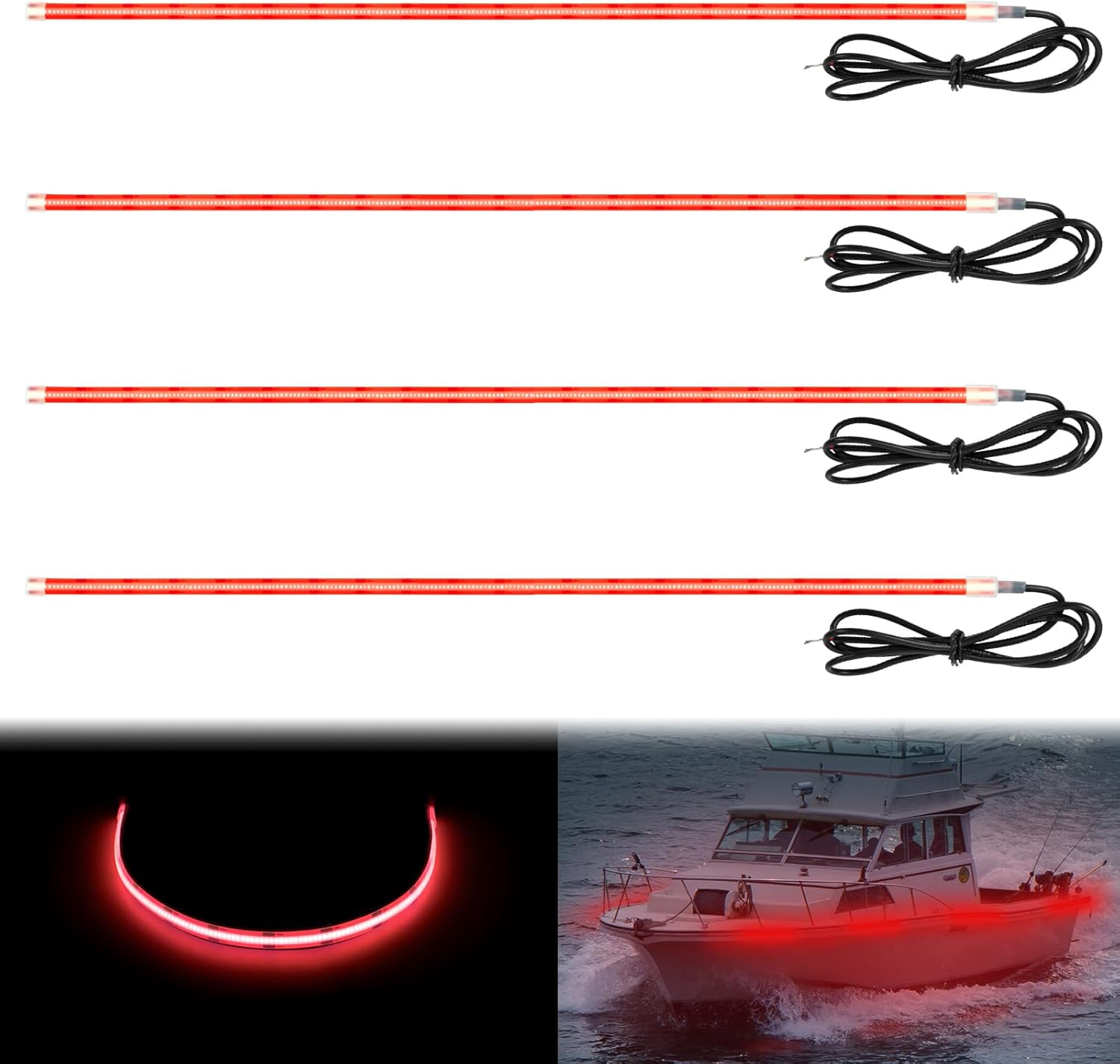 Amazon.com: Obcursco Marine Led Strip Lights, 20 Inches 12V COB Led ...