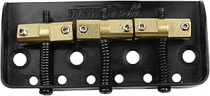 Amazon.com: Wilkinson Fixed Guitar Bridge with Brass 3-Saddles - WTBS ...