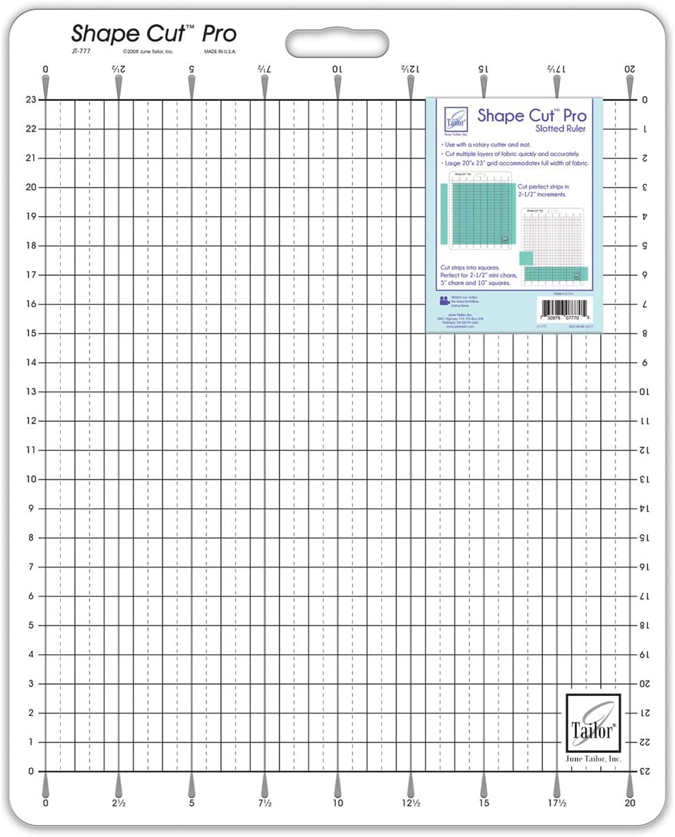 Amazon.com : June Tailor Shape Cut Pro Ruler : Quilting Rulers : Arts ...