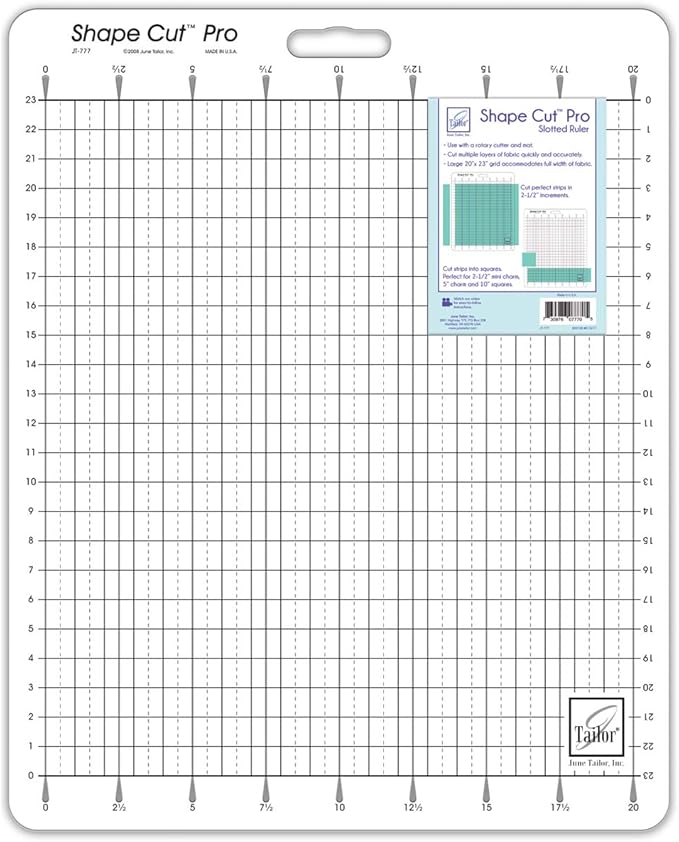 Amazon.com : June Tailor Shape Cut Pro Ruler : Quilting Rulers : Arts ...