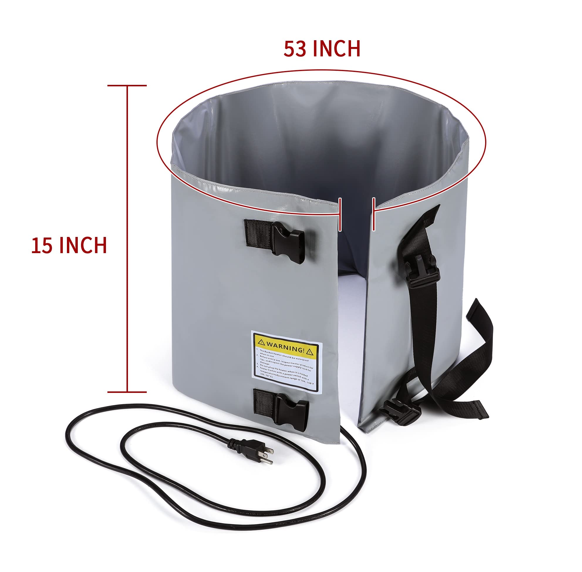 Snapklik.com : H&G Lifestyles Insulated Pail Band Heater 15-Gallon ...
