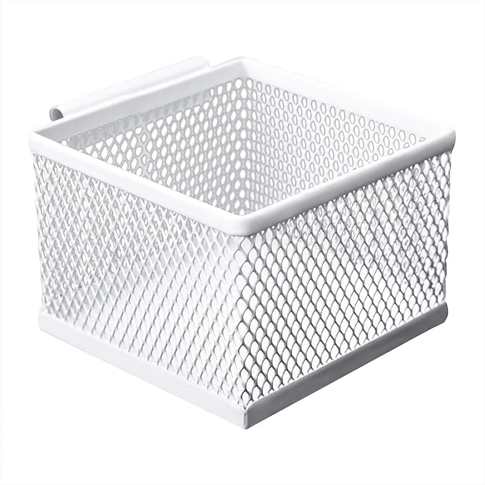 Amazon.com: Amazon Basics Small Hanging Storage Accessory Box, Metal ...