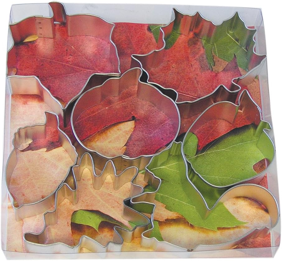 Amazon.com: Thanksgiving Cookie Cutters Set Pumpkin, Football, Turkey ...