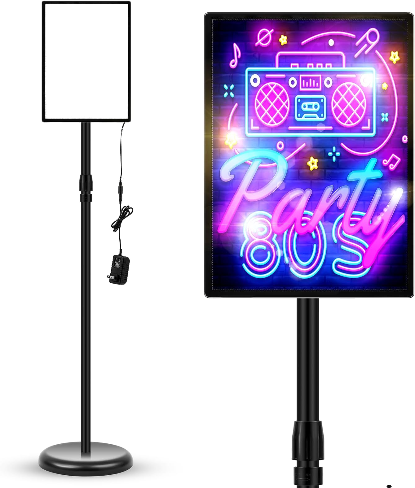 Amazon.com : Thyle 8.5 x 11 Inch LED Standing Sign Holder Adjustable ...