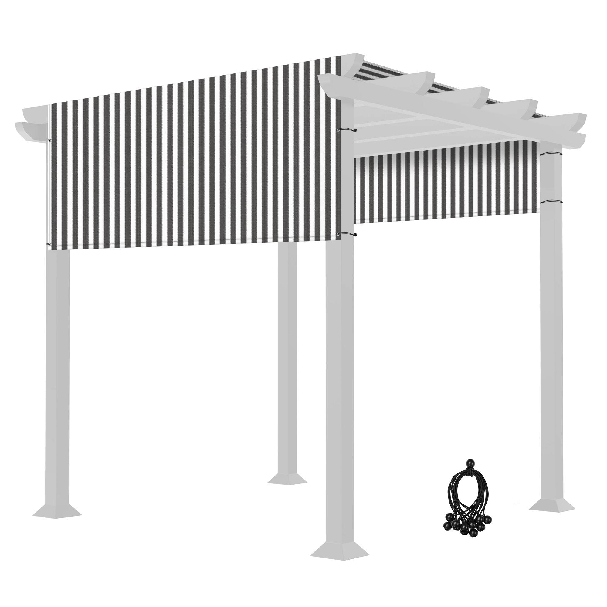 Snapklik.com : 8x10 Ft Universal Pergola Canopy Replacement Cover Sun ...