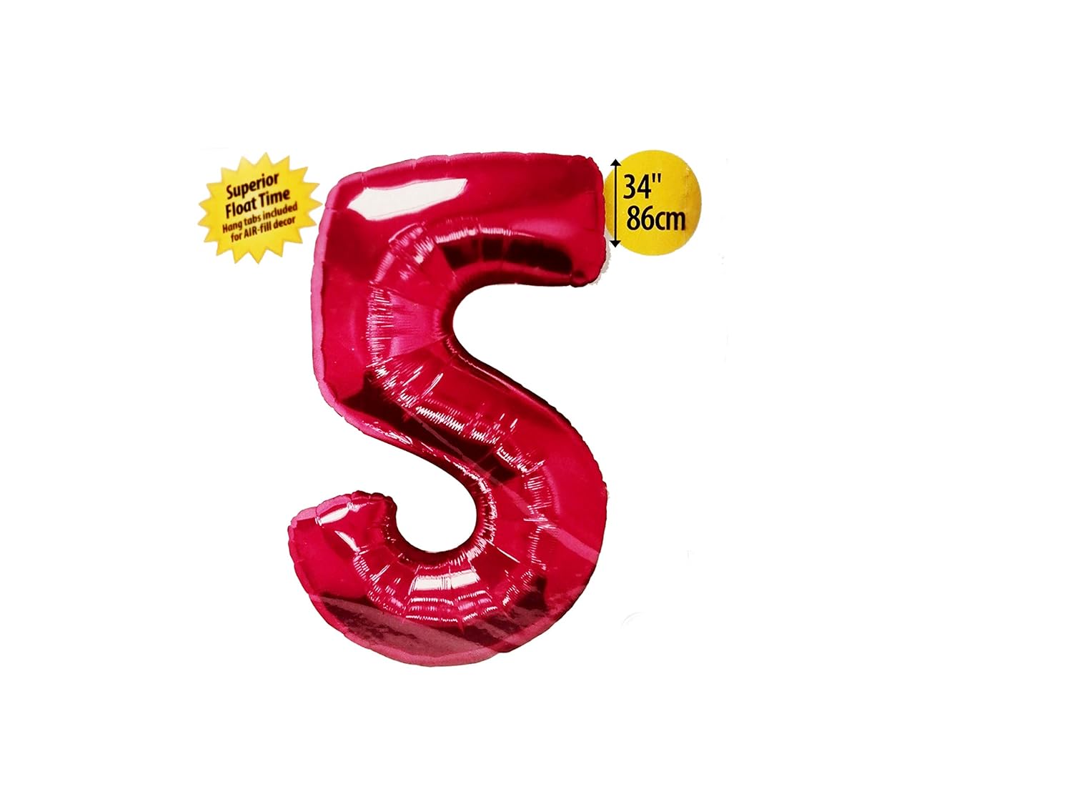 Northland- Qualatex Number 5 SUPRAFOIL Balloon - Perfect Birthday Party ...