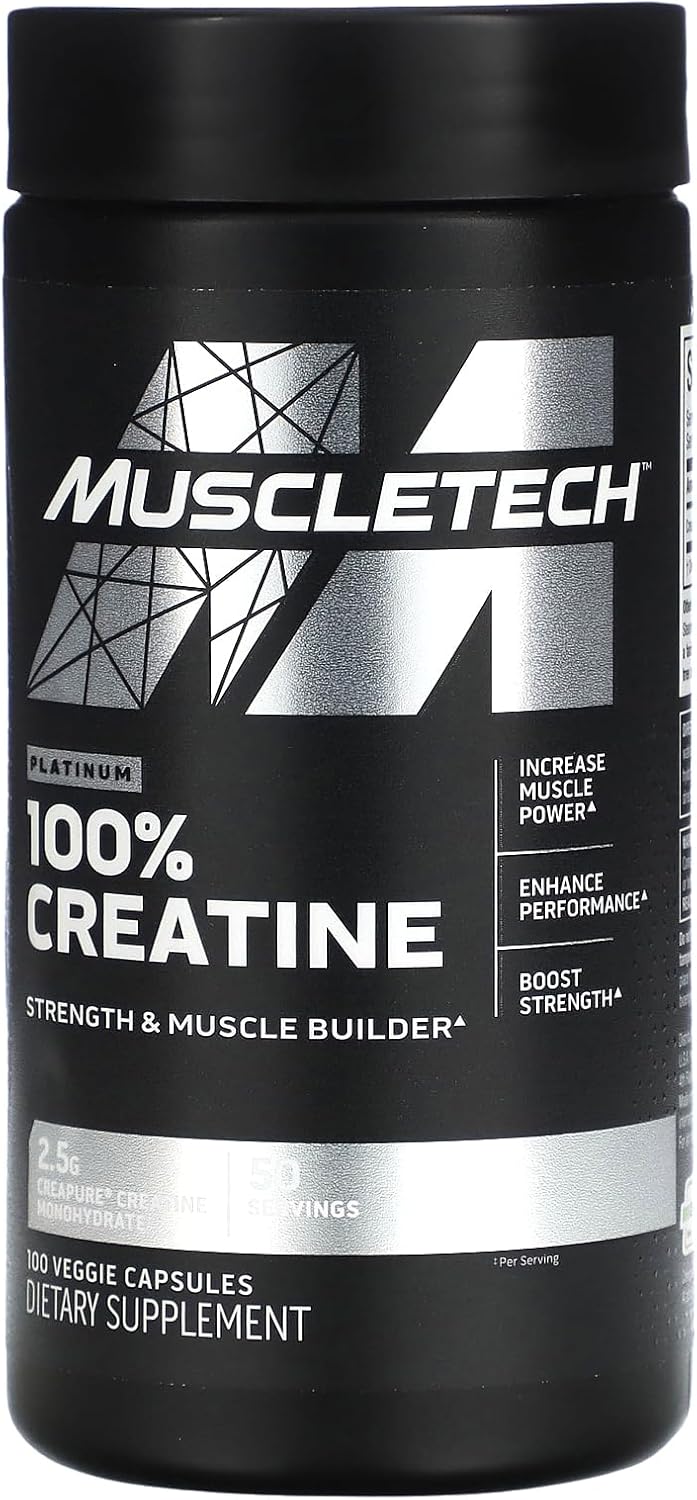 Amazon.com: MuscleTech Platinum 100% Creatine Pills | Creatine ...
