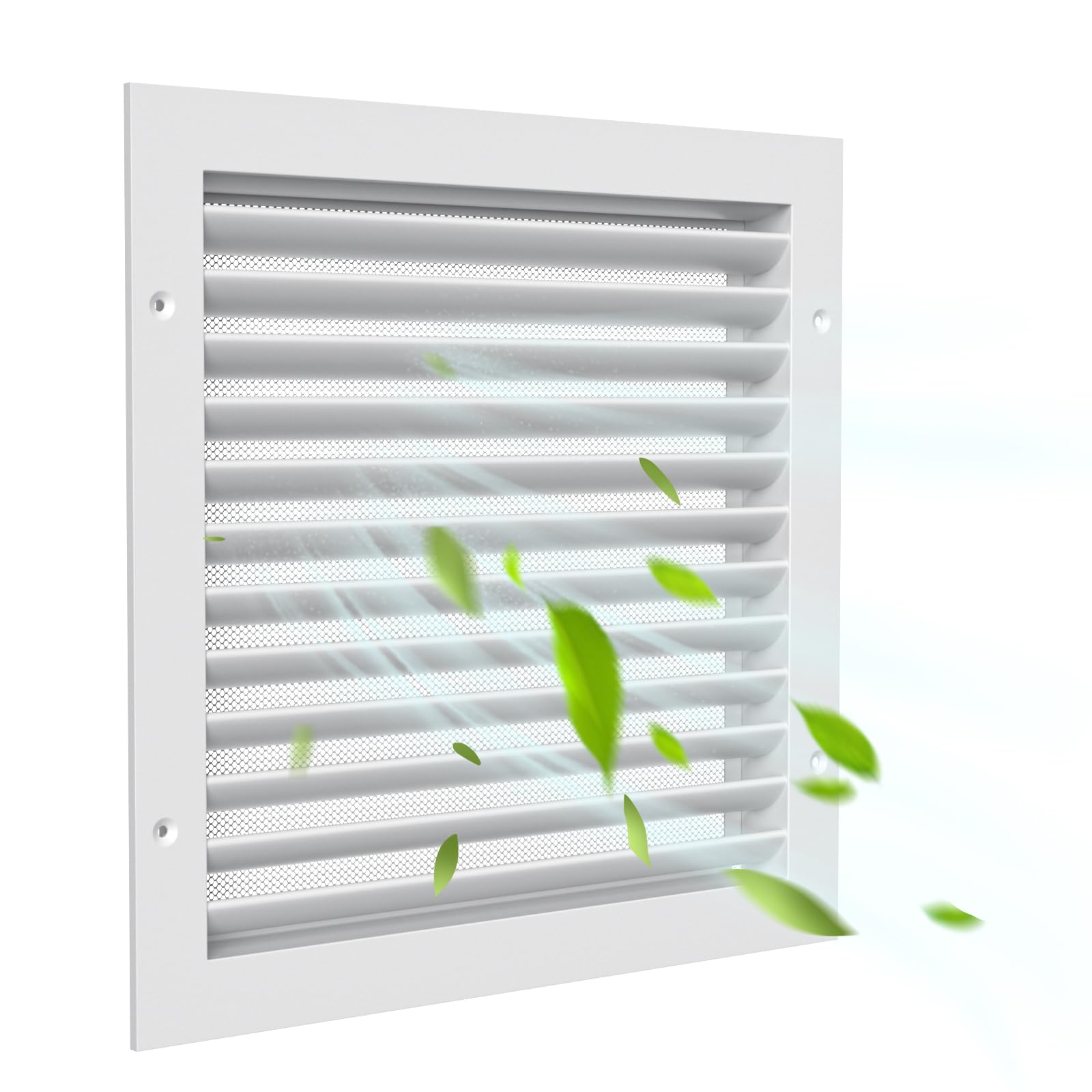 Snapklik.com : Elecoman 12" X 12" Aluminum Gable Vent,Metal Attic Vents