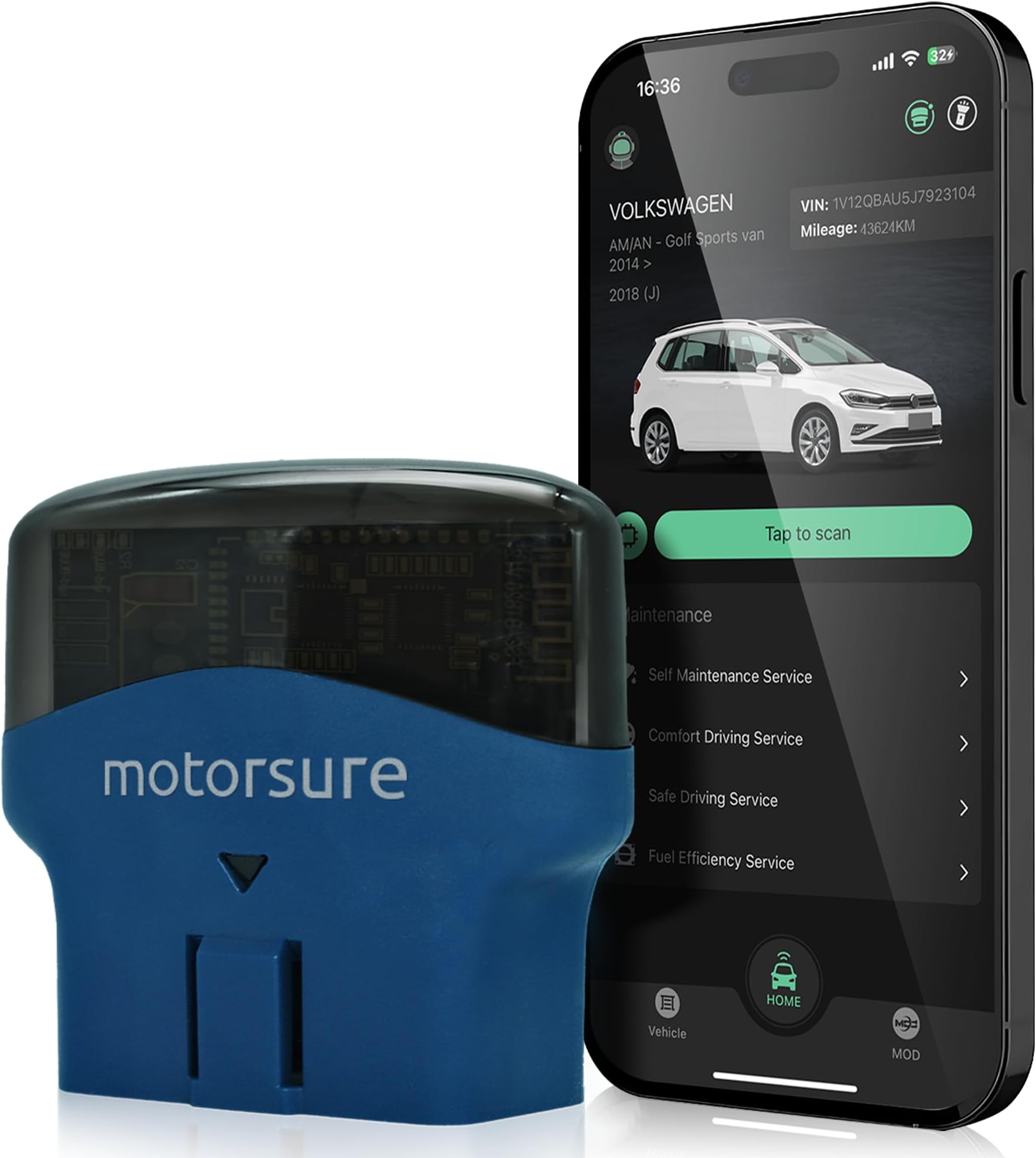 Amazon.com: MotorSure OBD2 Scanner Bluetooth Diagnostic Scan Tool ...