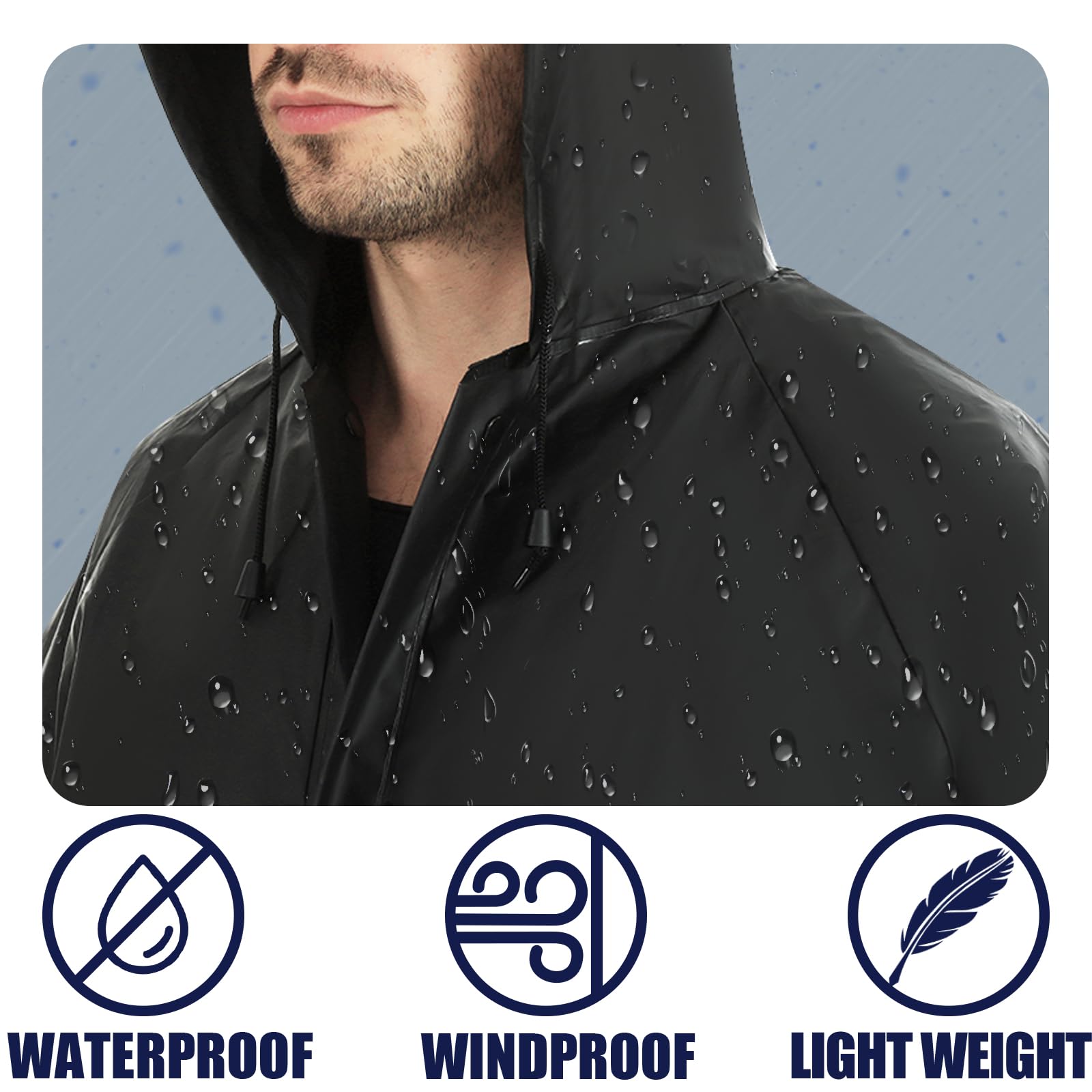 Snapklik.com : Ultra-Lite Rain Suit For Men Women Waterproof Protective ...
