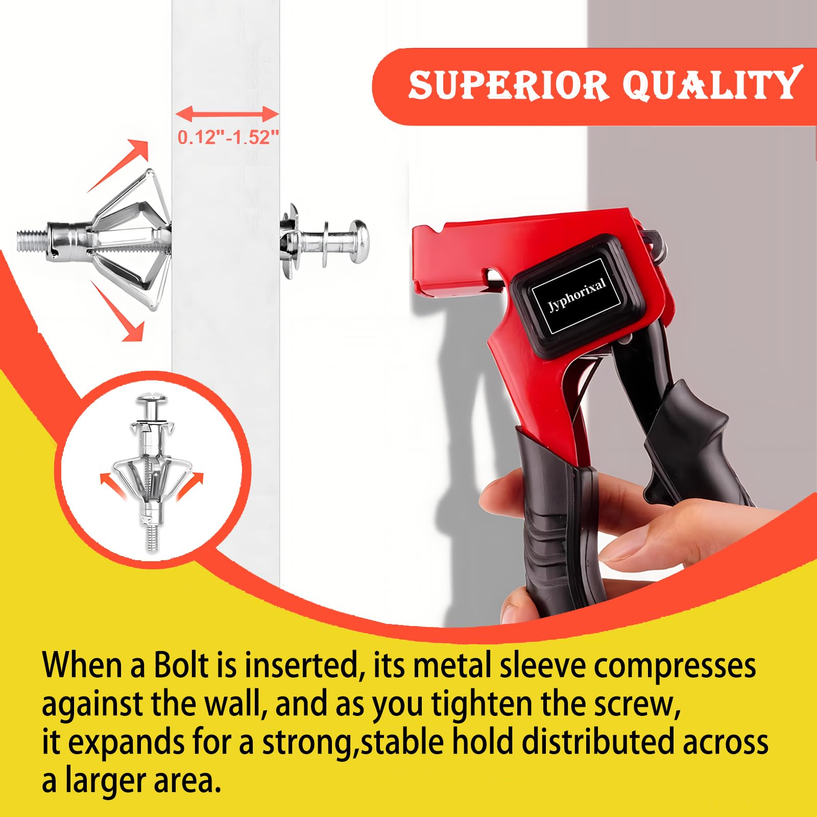 Snapklik.com : Molly Bolts For Drywall, Heavy Duty Hollow Wall Anchors