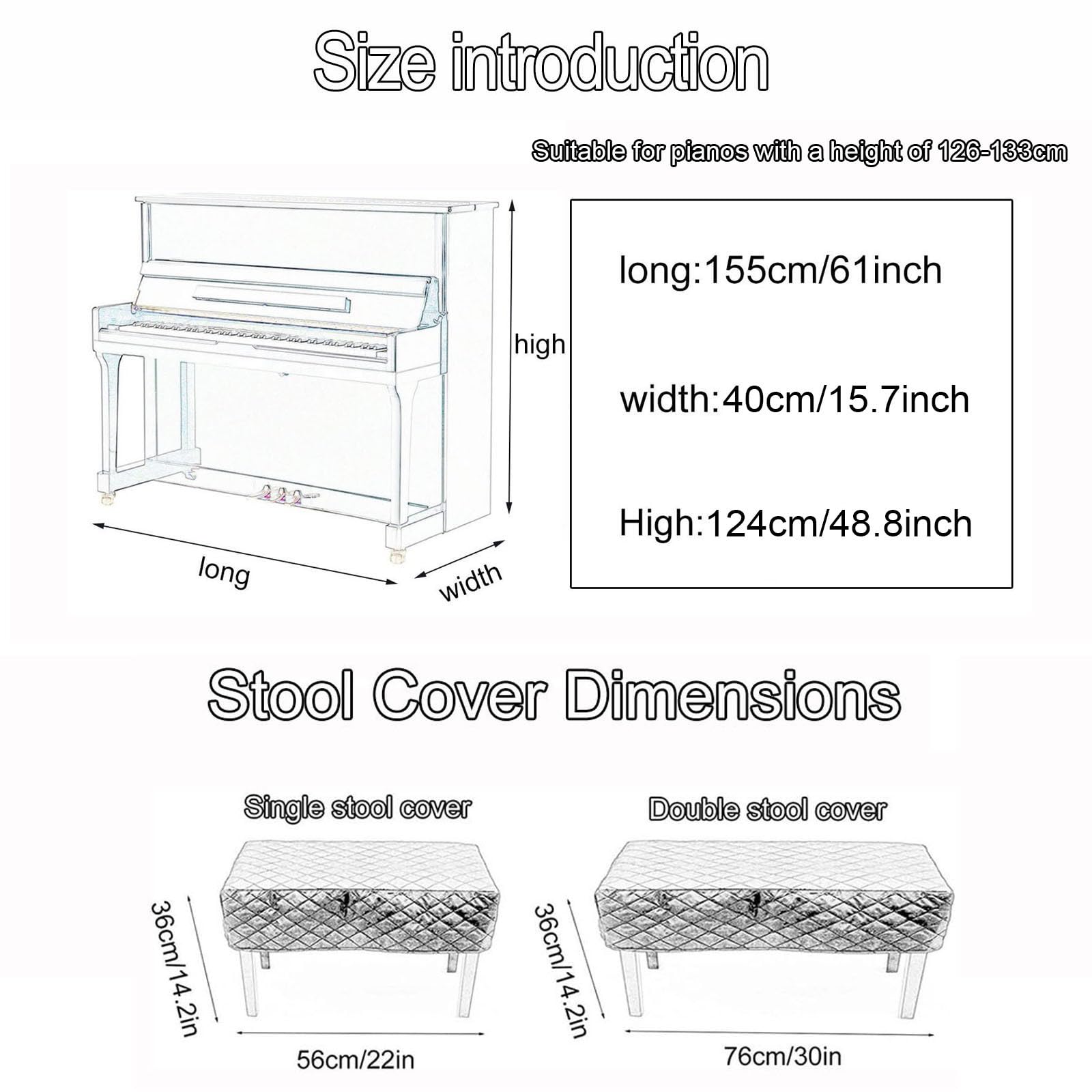 Upright Piano Dimensions Width