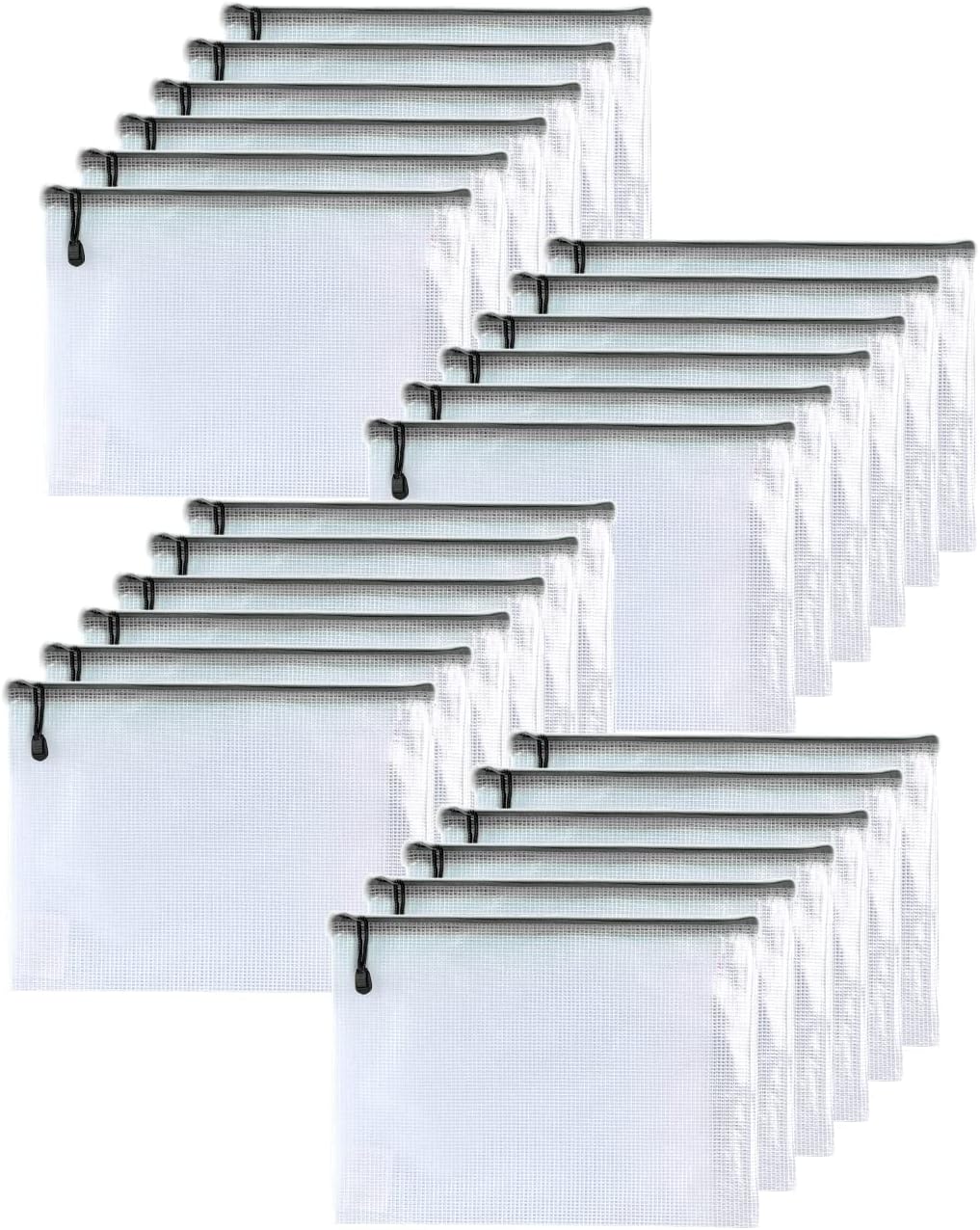 Amazon.com : Oaimyy-A3(17"x 11.5",12 Pcs), Mesh Zipper Pouch Document ...