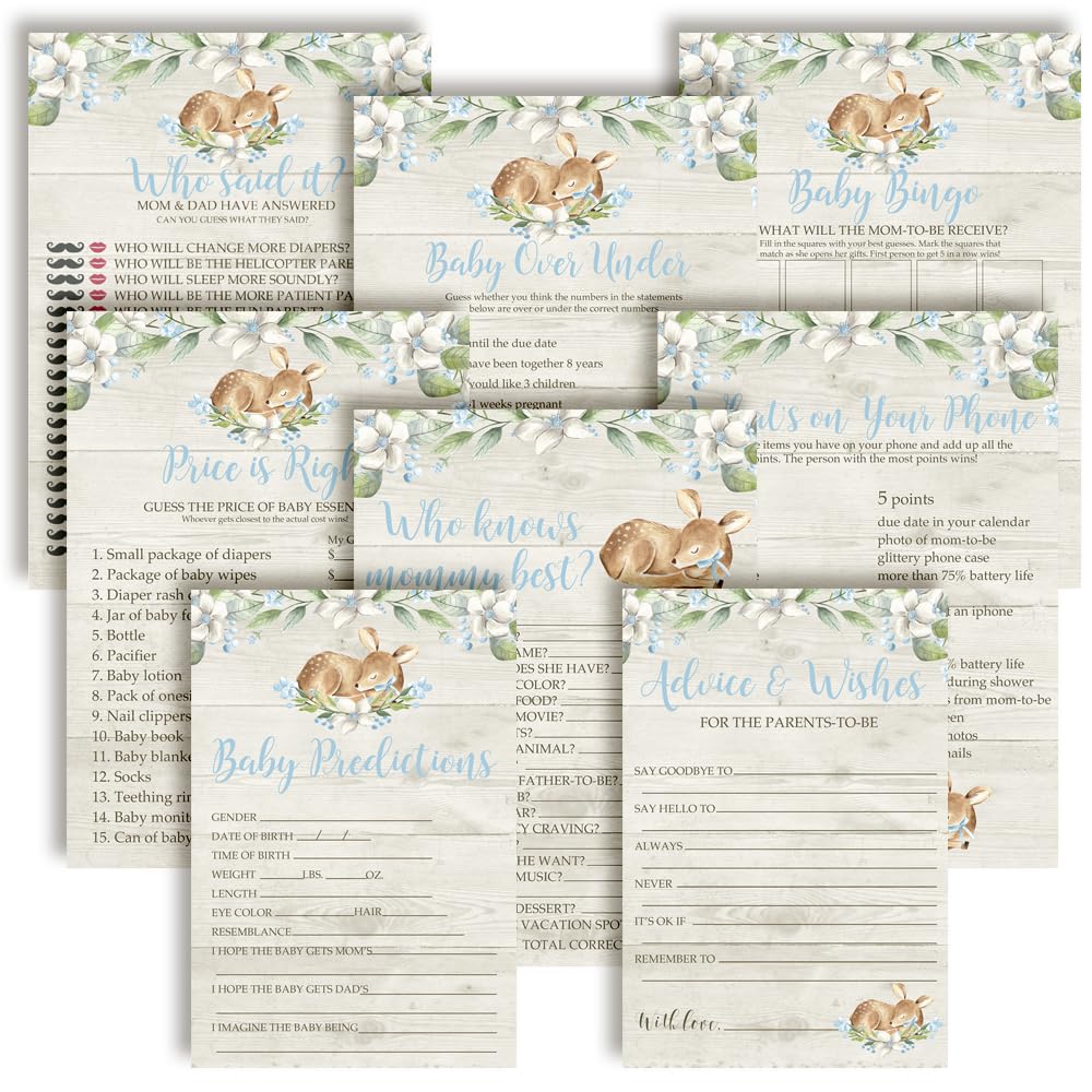Deer Themed Baby Shower Games