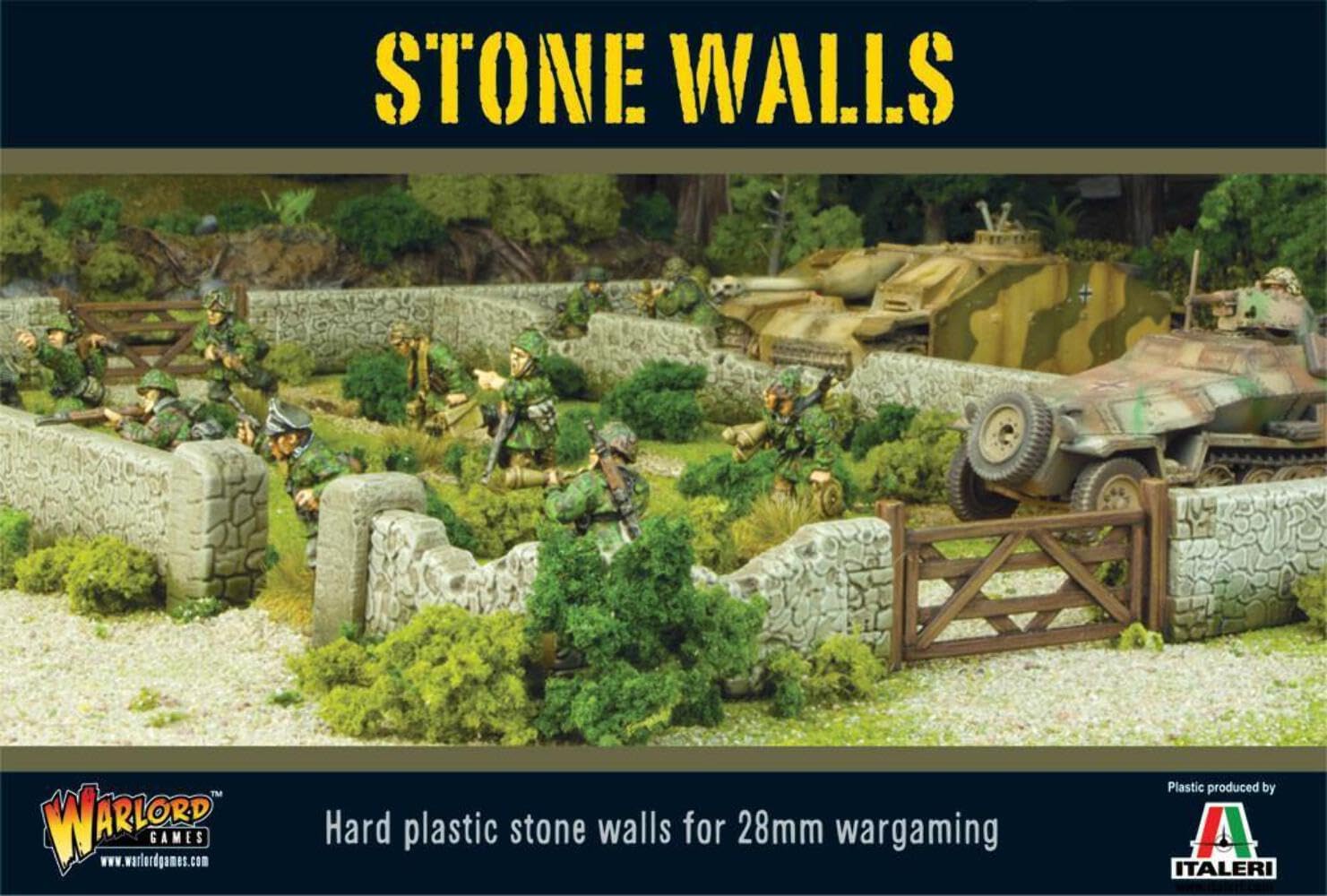 Amazon.com: Warlord Games Stone Walls, Tabletop Model Plastic Scenery ...