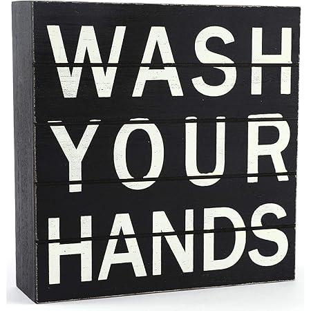 Amazon.com: Barnyard Designs Wash Your Hands Sign Primitive Country ...