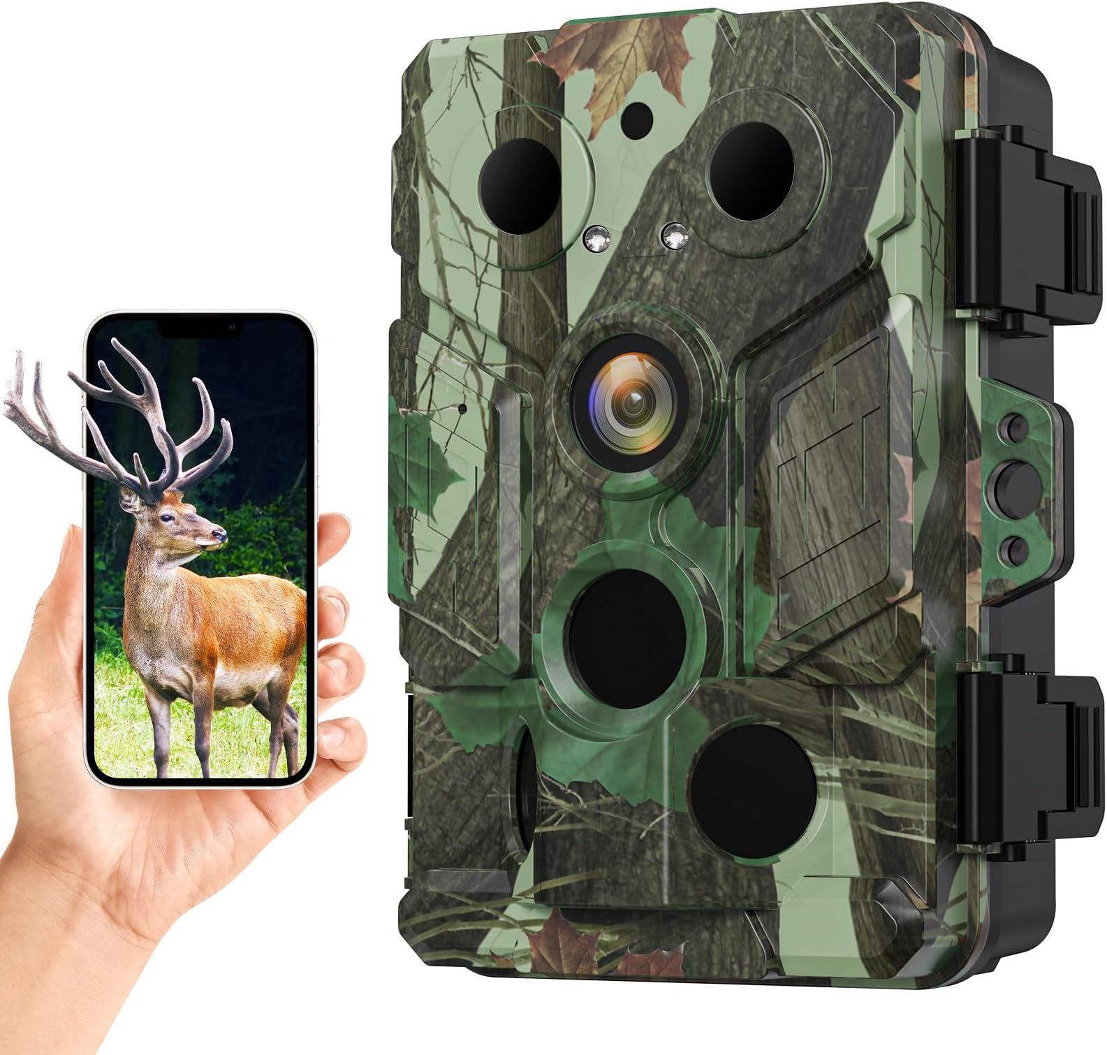 Amazon.com: WASKAME Trail Camera 32MP WiFi Hunting Camera 1080P with 2. ...