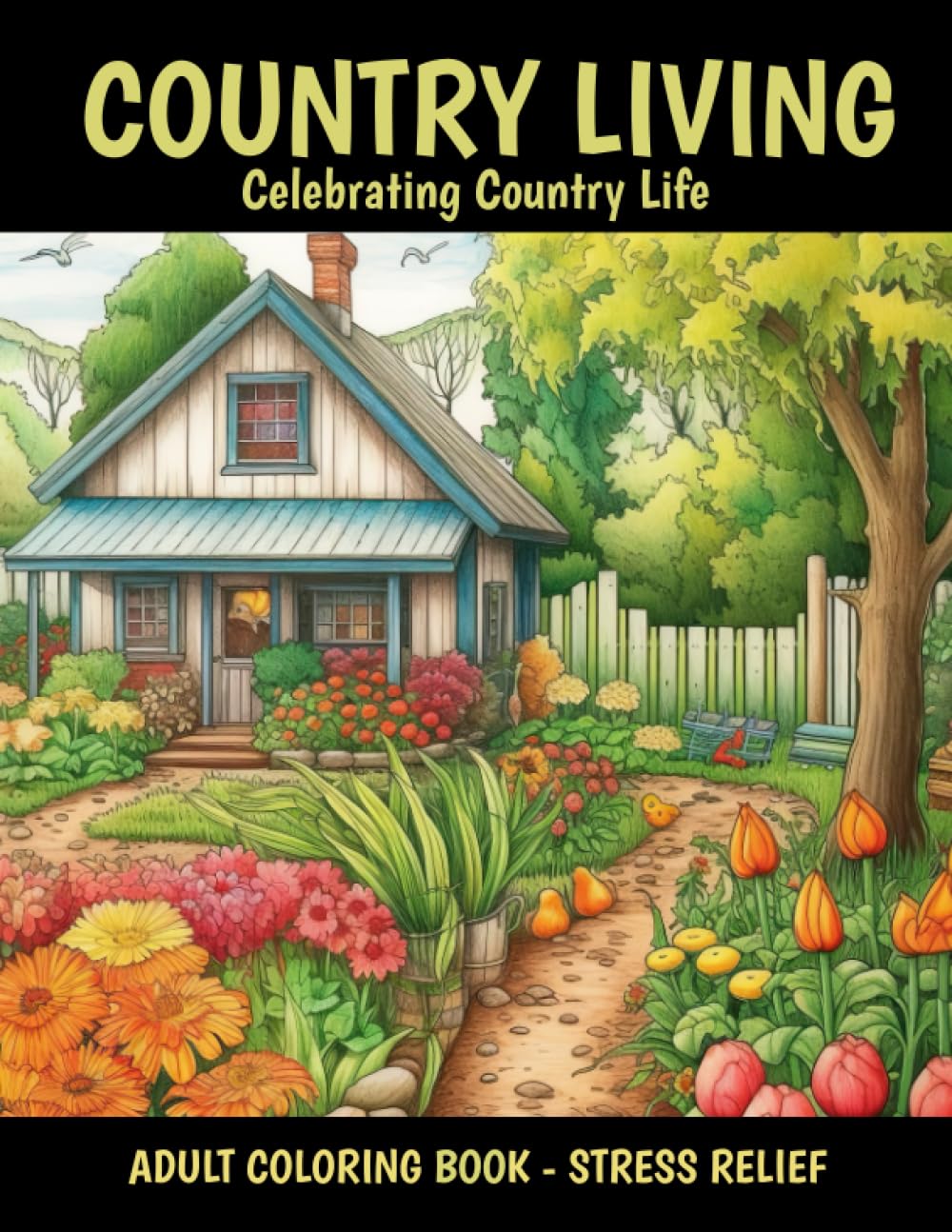 Amazon.com: Country Living Coloring Book for Adults: Exquisite Country ...
