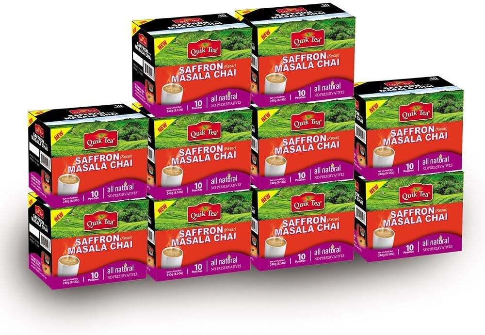 Amazon.com : QuikTea Chai Tea Latte 4 Flavor Variety Pack, Cardamom ...