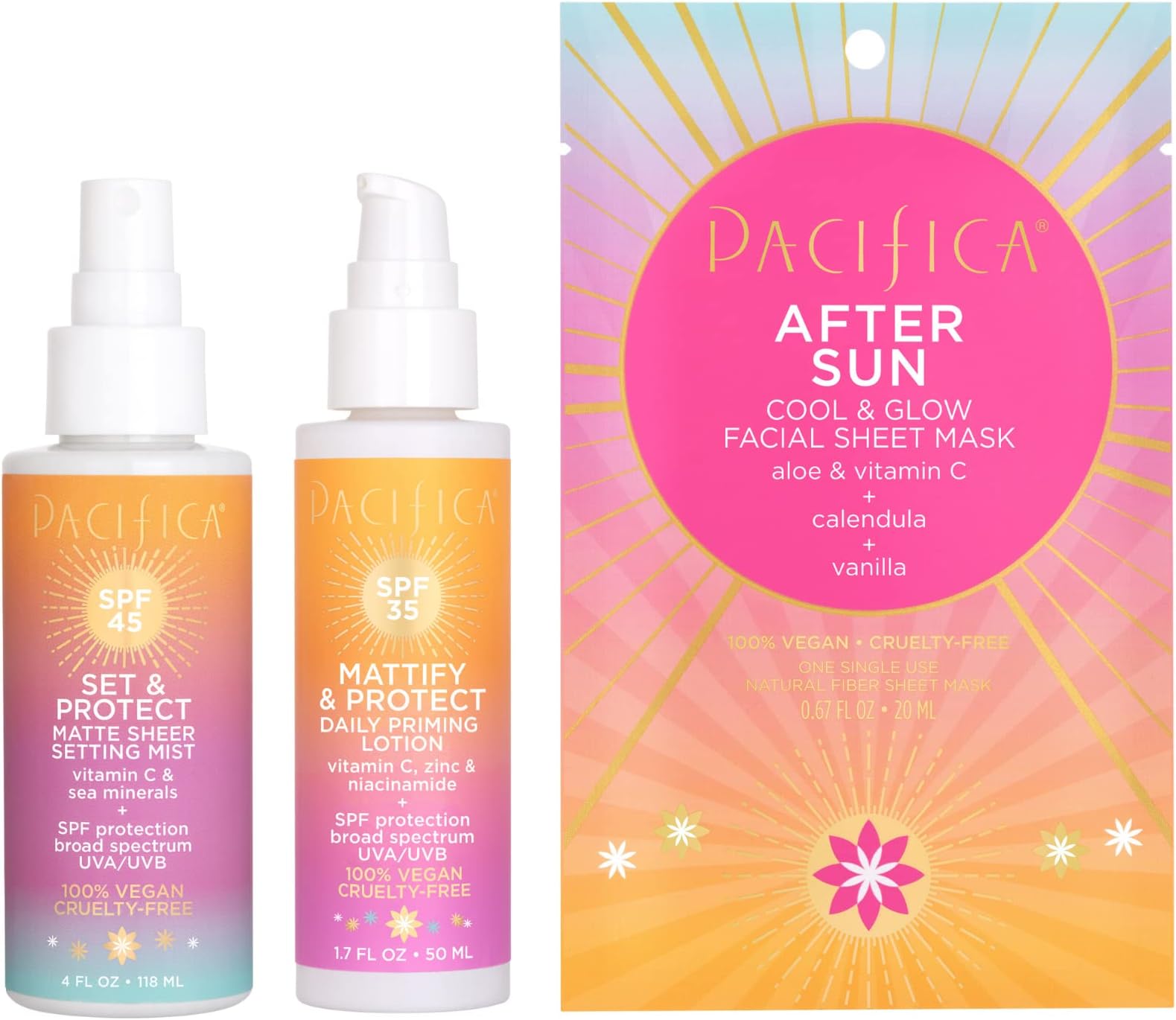 Amazon.com: Pacifica Beauty, Set & Protect Matte Sheer Setting Mist ...