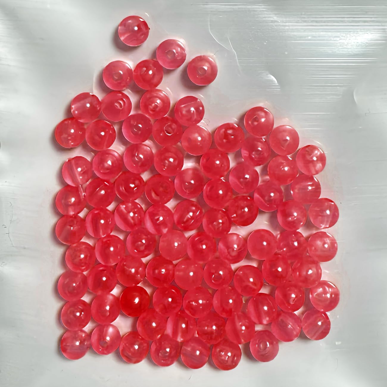 Amazon.com : Premium Fishing Beads,Red Lure Beads for Scuessful Anglers ...