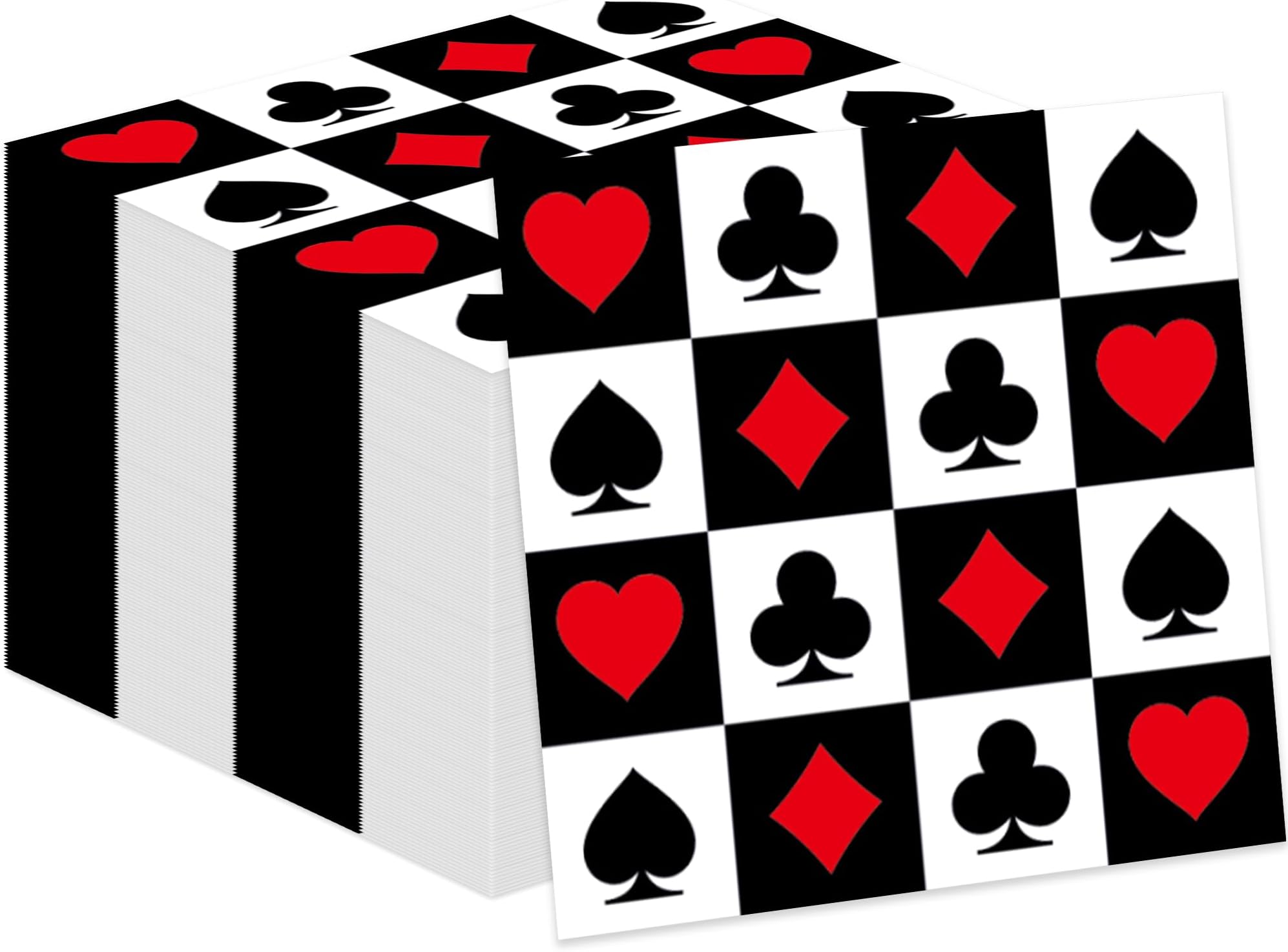 Amazon.com: 40Pcs Casino Poker Card Paper Napkins Las Vegas Paper ...