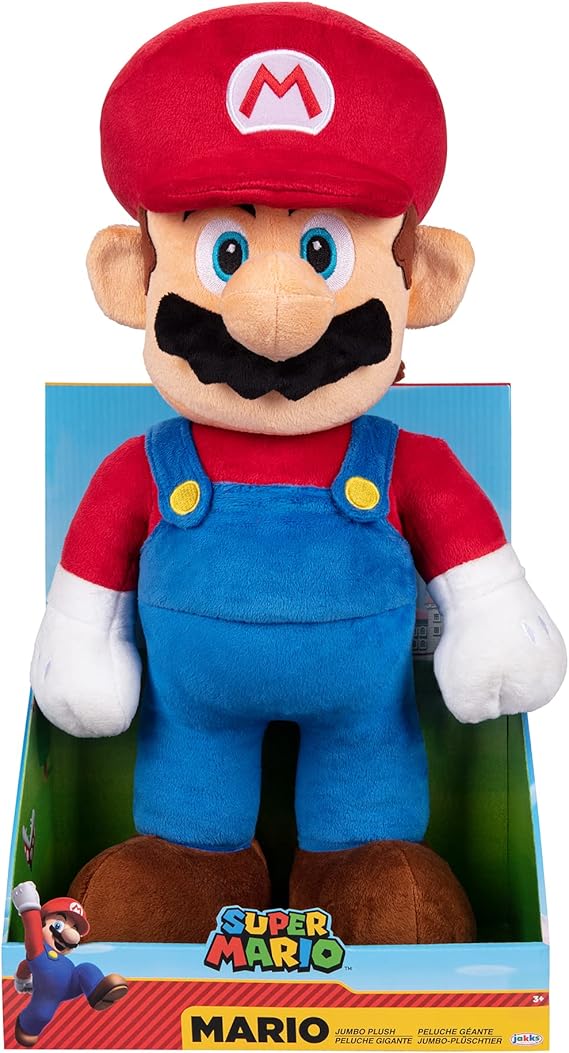 Amazon.com: World of Nintendo Mario Jumbo Plush : Toys & Games