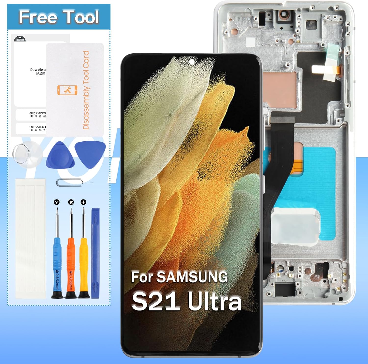 Amazon.com: Original para Samsung Galaxy S21 Ultra 5G (AMOLED ...