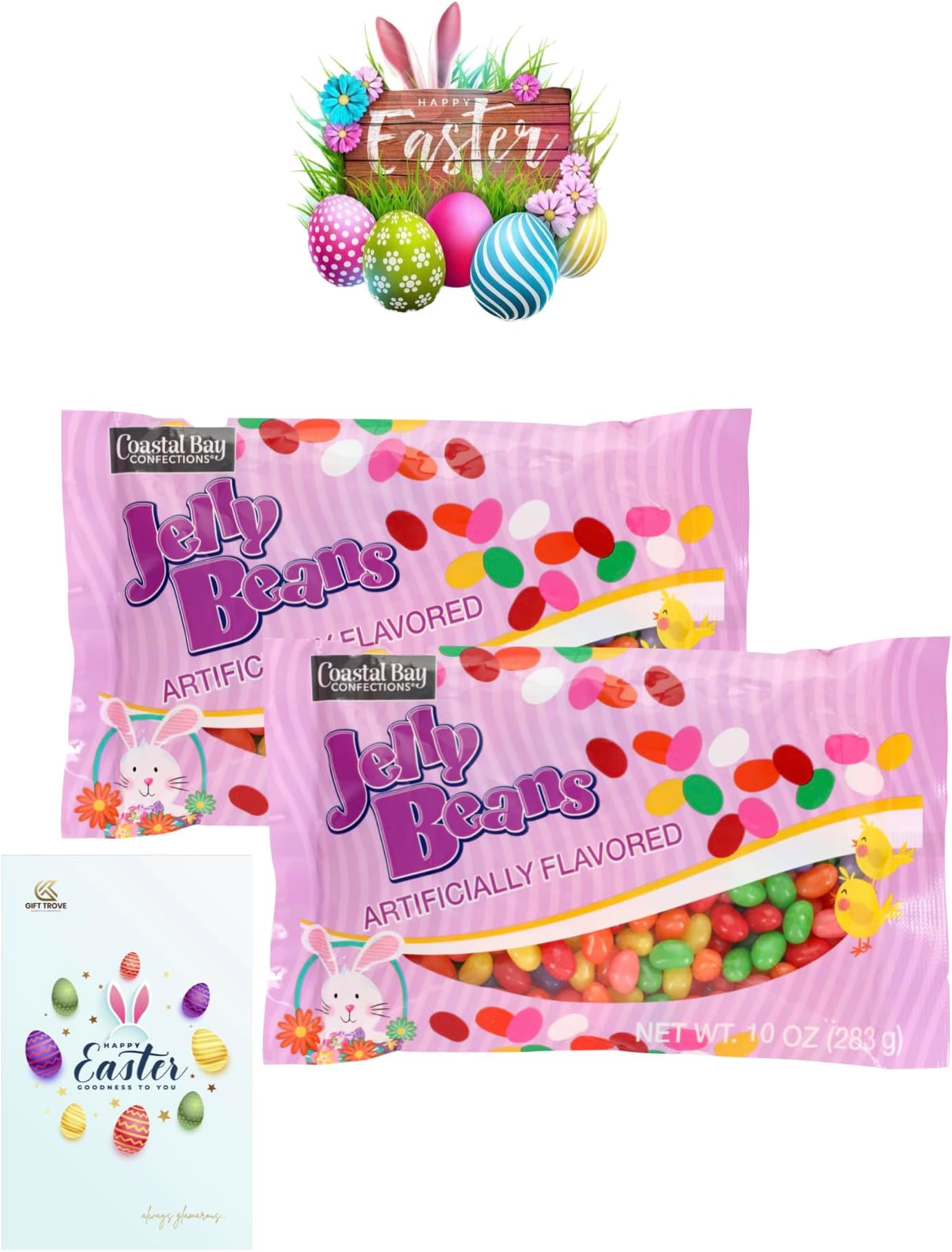 Amazon.com : Easter Jelly Beans | Jelly Bird Eggs Candy; (Pack of 2 ...